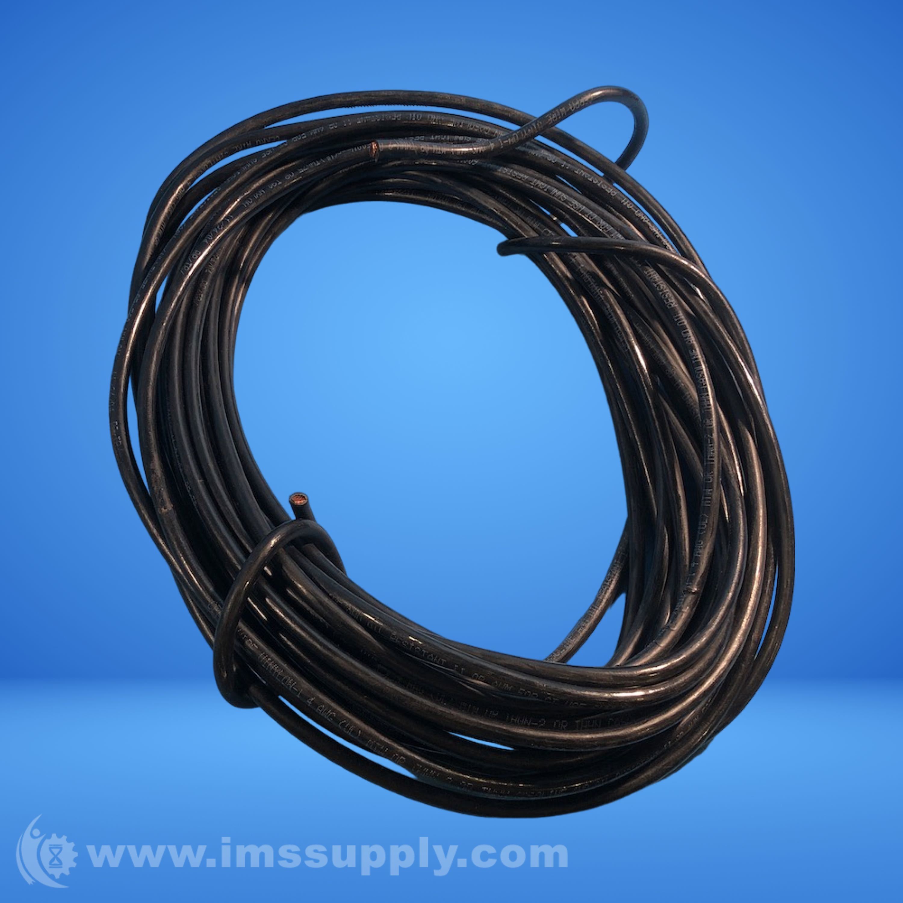 Cerrowire LLC VINYLON-I 4 AWG Black Copper Stranded Wire - IMS Supply