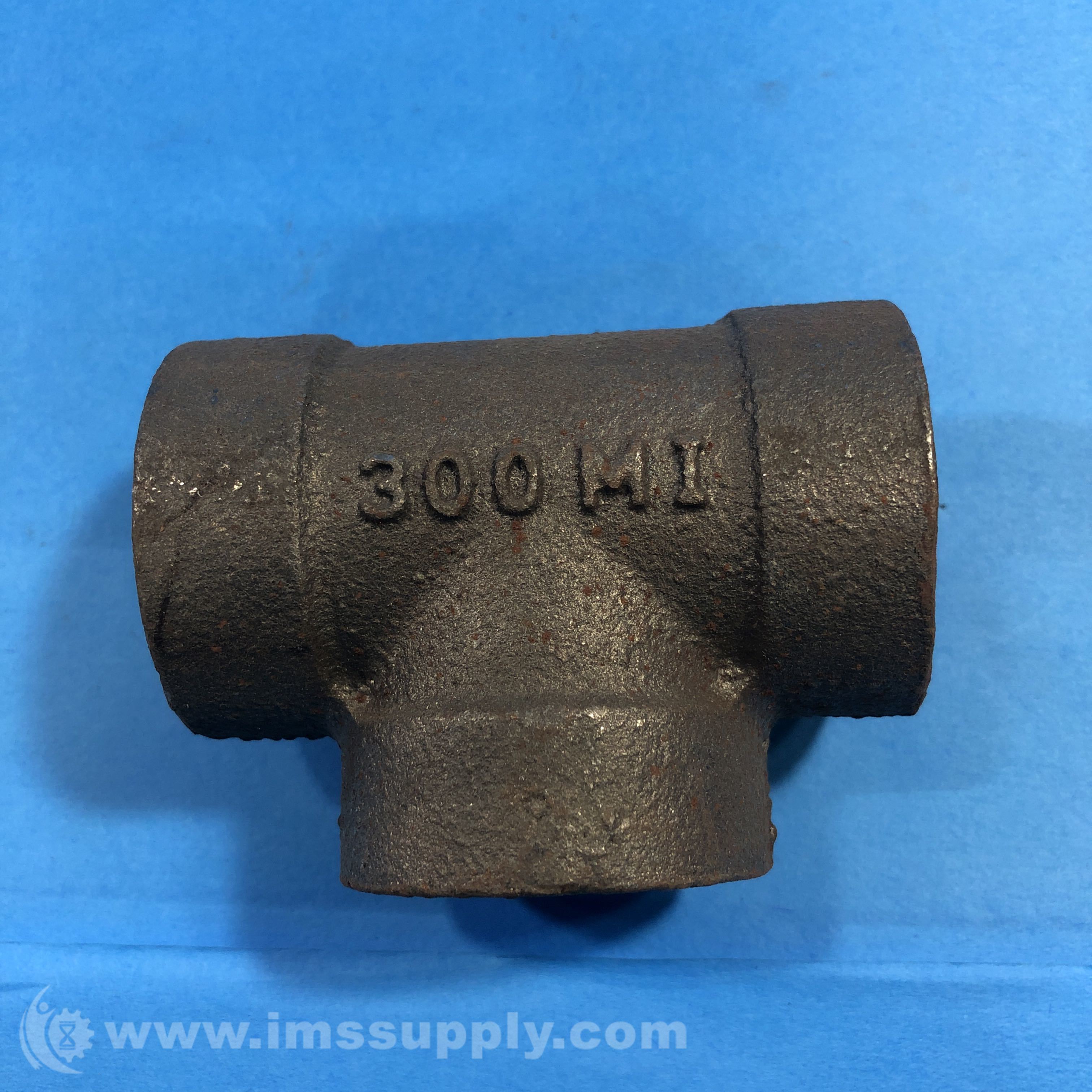 Ward Black Malleable Iron Tee Connector, Threaded Pipe Fitting - IMS Supply
