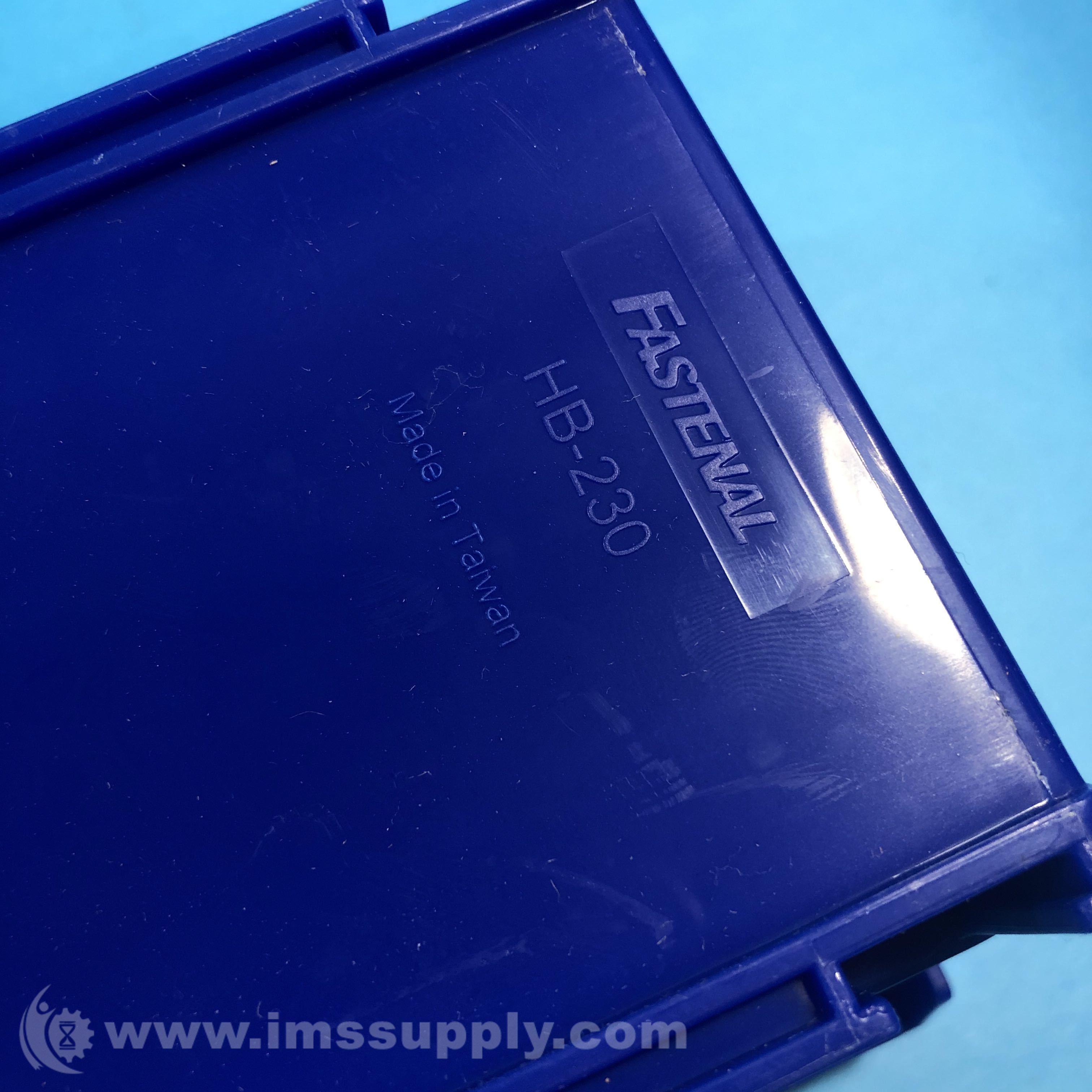Fastenal HB-230 Color Plastic Blue Stack and Hang Bin - IMS Supply