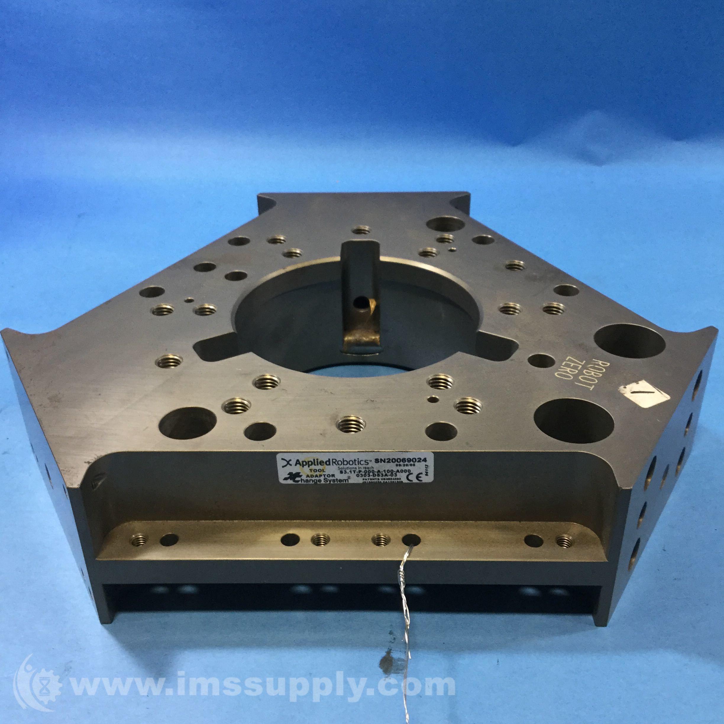 Applied Robotics S3.1T-P-000-A-100-A000 0303-D53A-03 Tool Changer - IMS ...