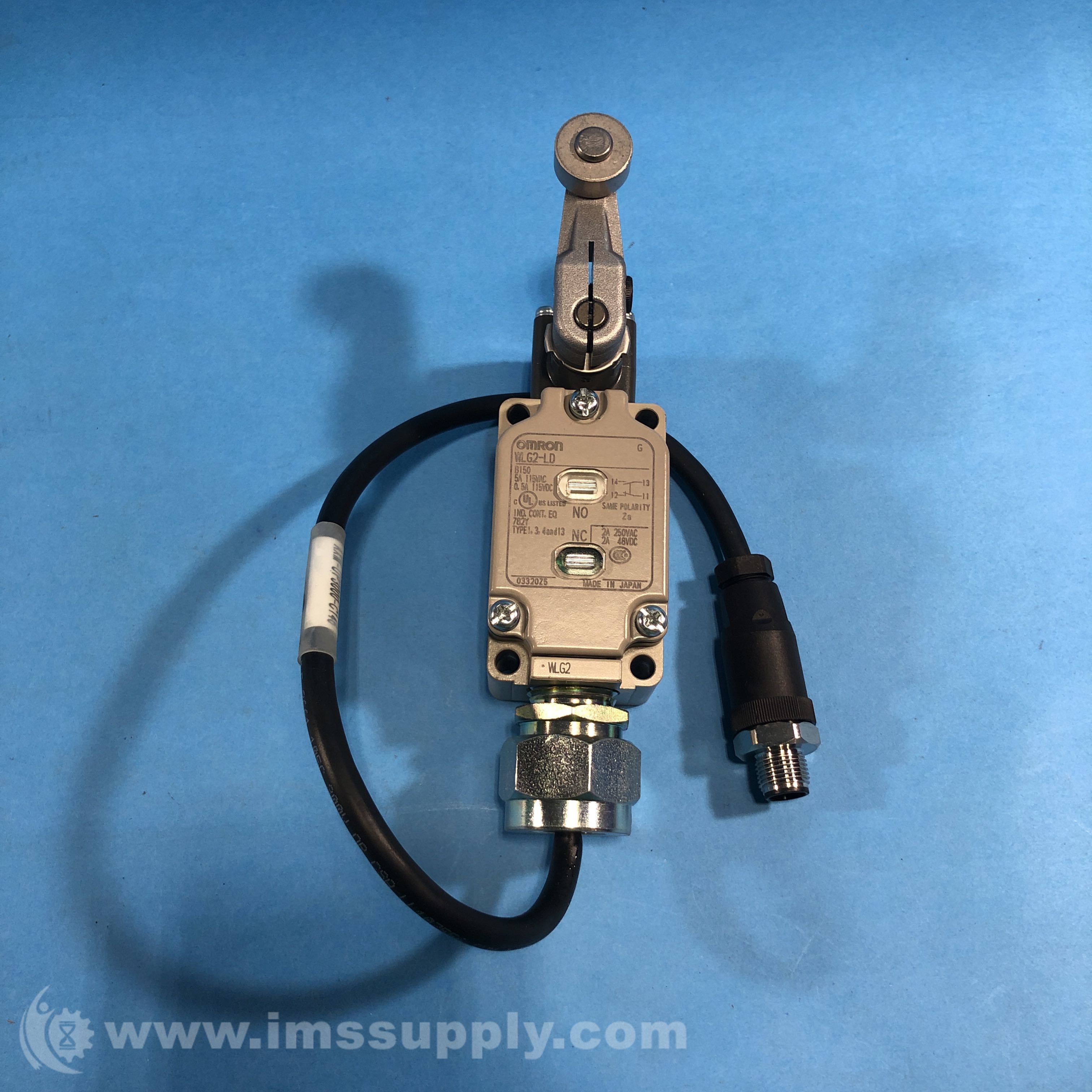 Omron WLG2-LD Limit Switch, Roller Lever w/65 Deg Overtravel - IMS Supply