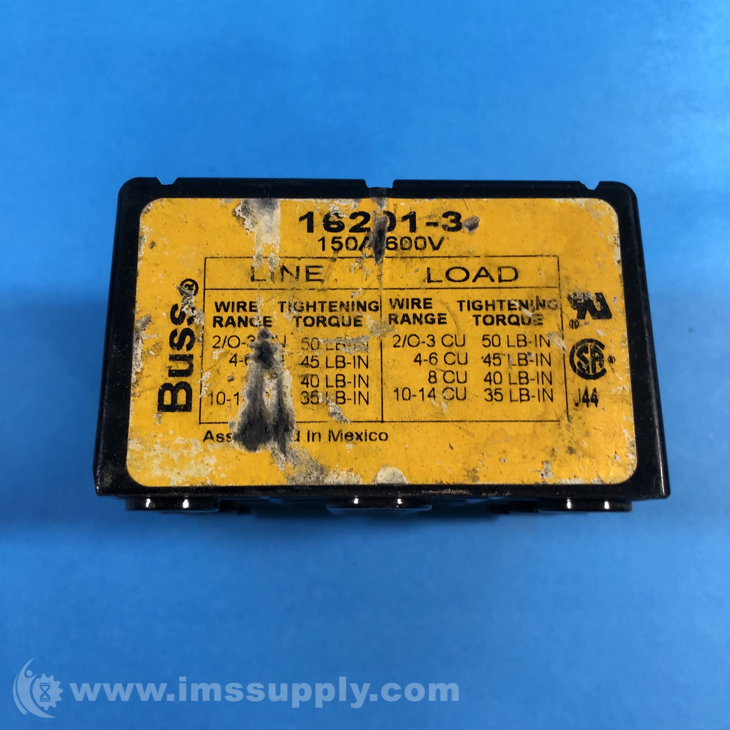 Buss 16201-3 Power Distribution Block - IMS Supply