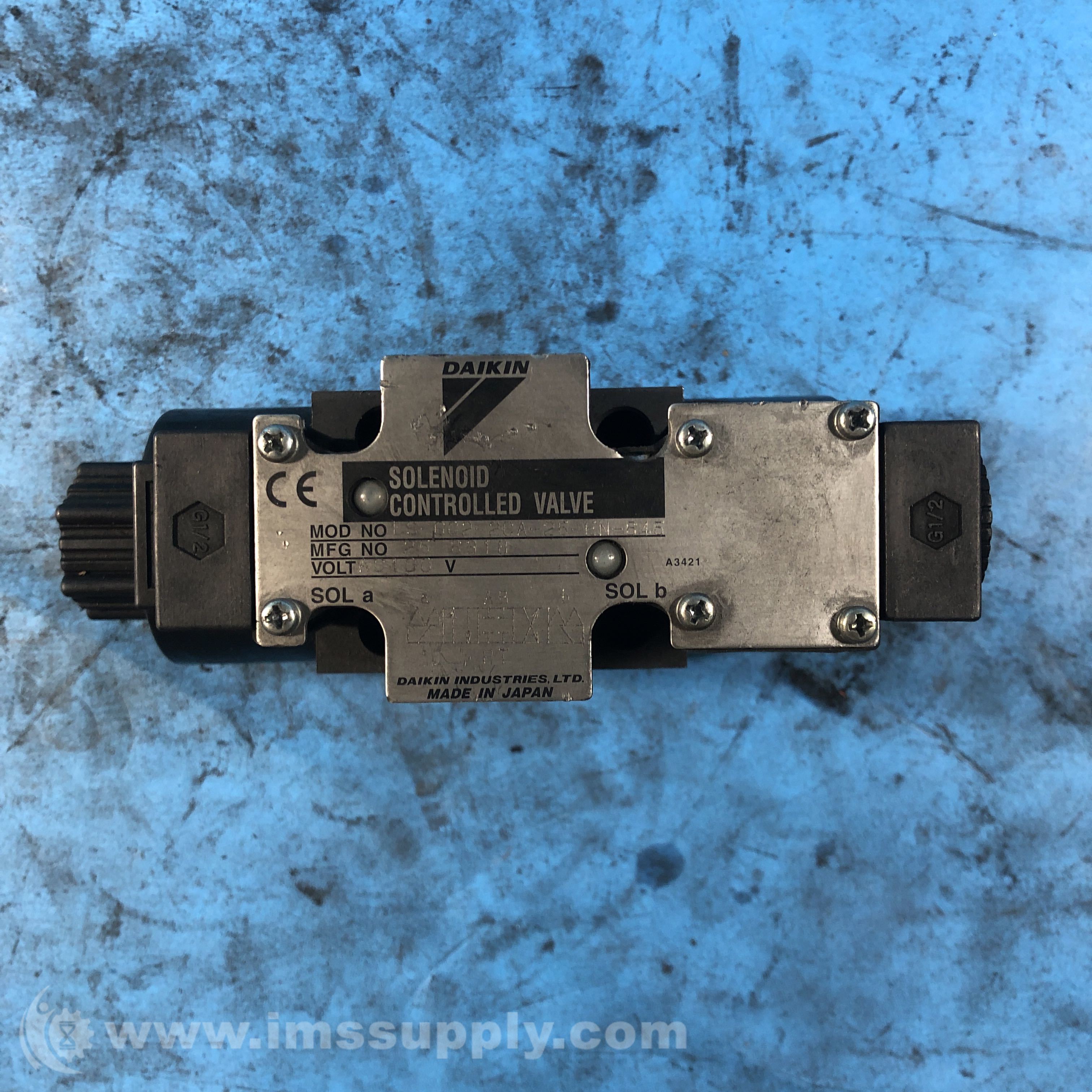 Daikin LS-G02-2CA-25-EN-845 Solenoid Control Valve - IMS Supply