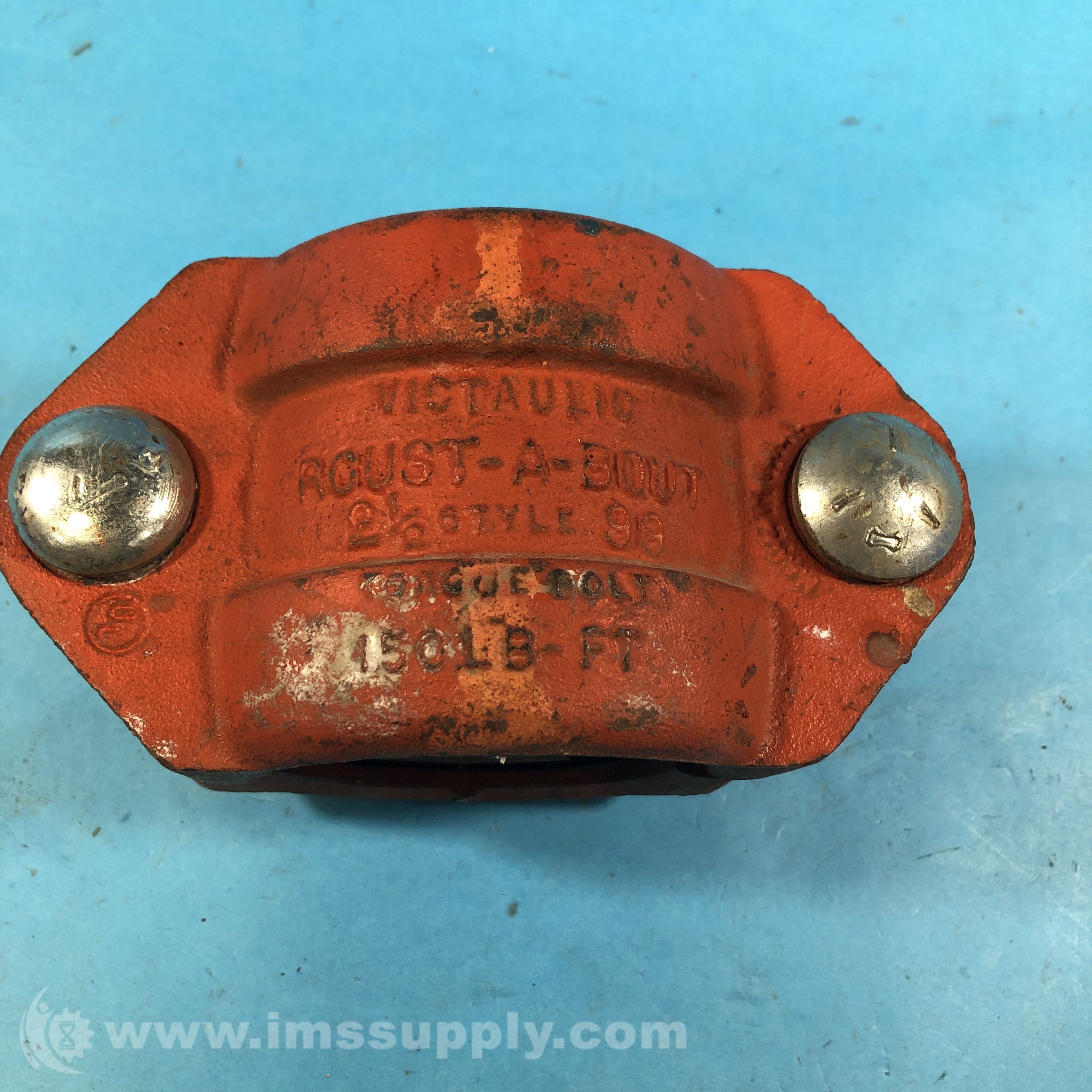 Victaulic Style 99 2-1/2 in. Orange Carbon Steel Coupling - IMS Supply