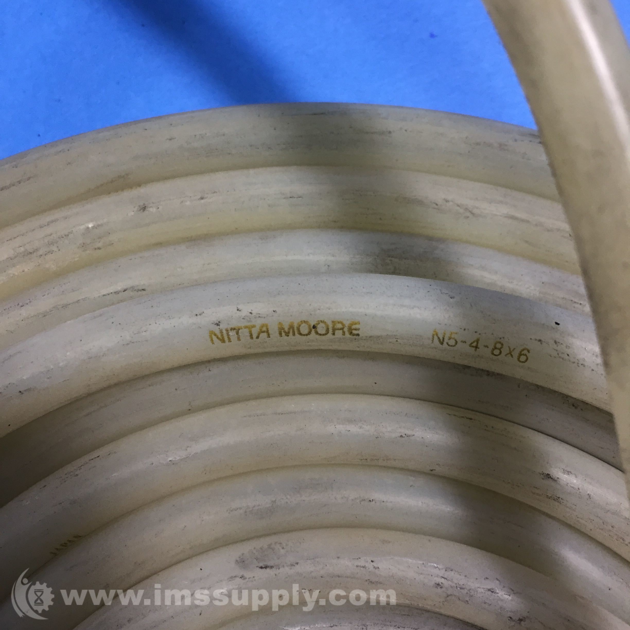 Nitta Moore N5-4-8X6 Nylon Tubing, White, 178 inch LG - IMS Supply
