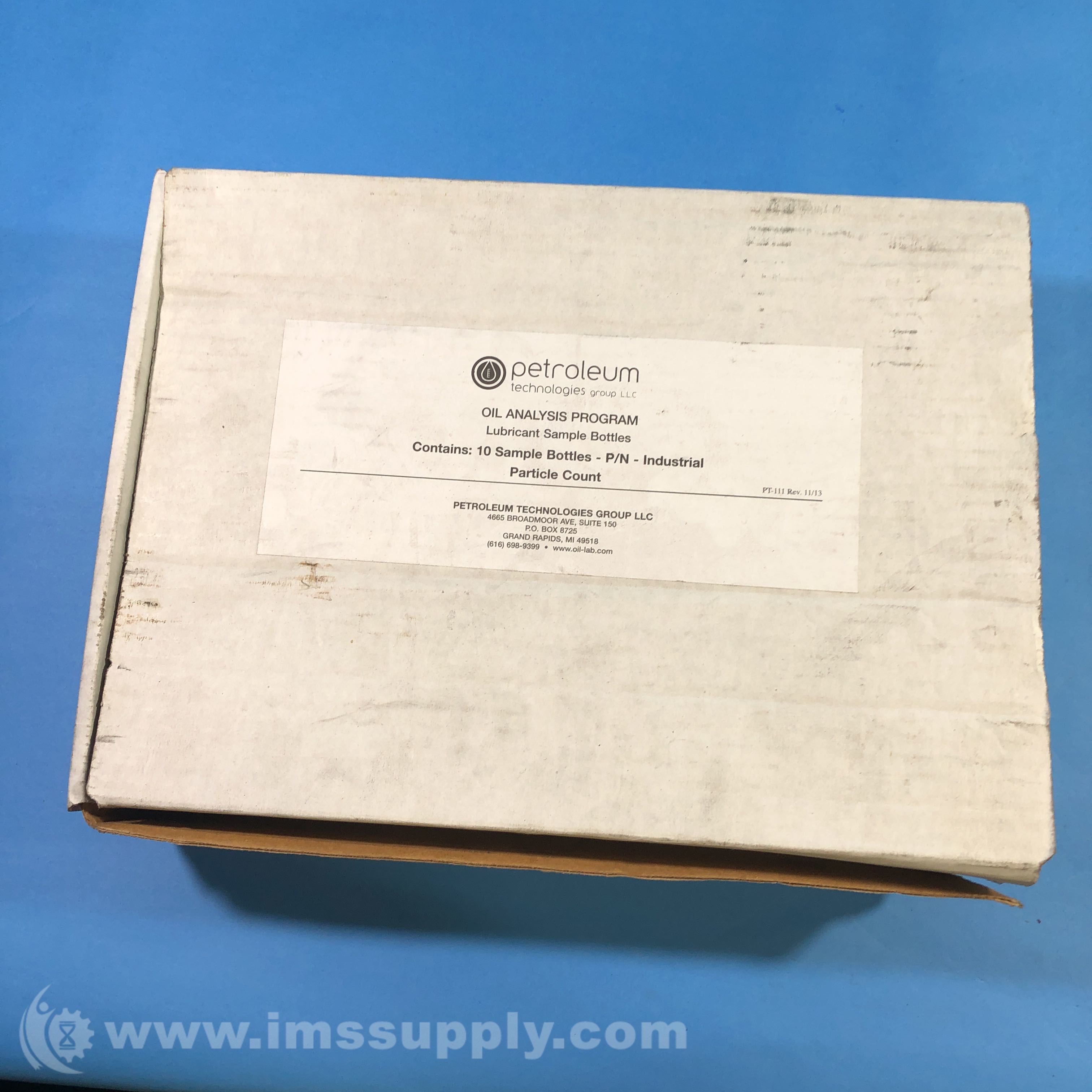 Petroleum Technologies Group Box of 10 Lubricant Sample Bottles - IMS ...