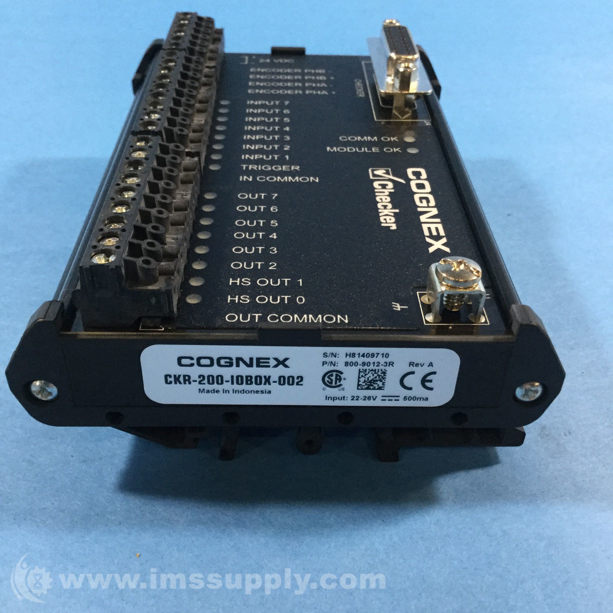 Cognex CKR-200-10B0X-002, Checker Module - IMS Supply