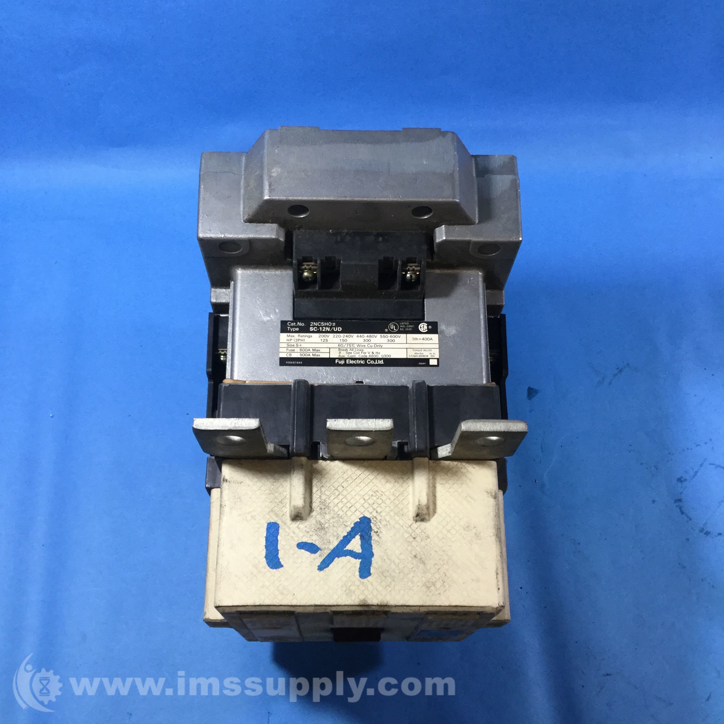 Fuji Electric SC-12N/UD 12V Contactor, 2NC5HO - IMS Supply