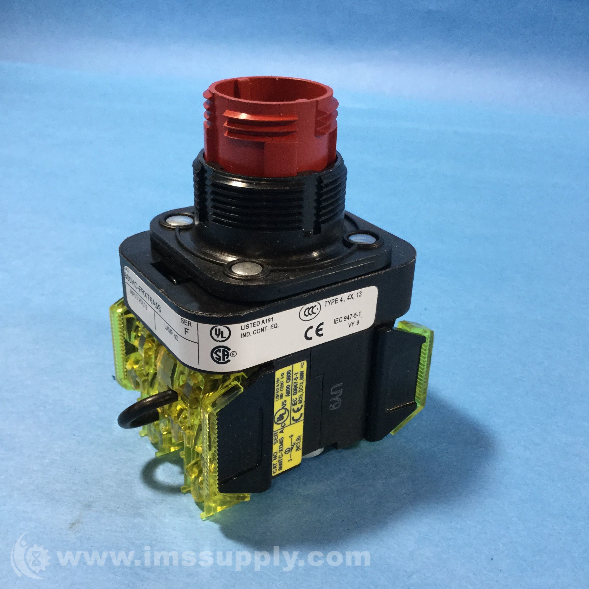Allen Bradley 800HC-FRXT6A5S Push-Pull / Twist to Release, Red - IMS Supply