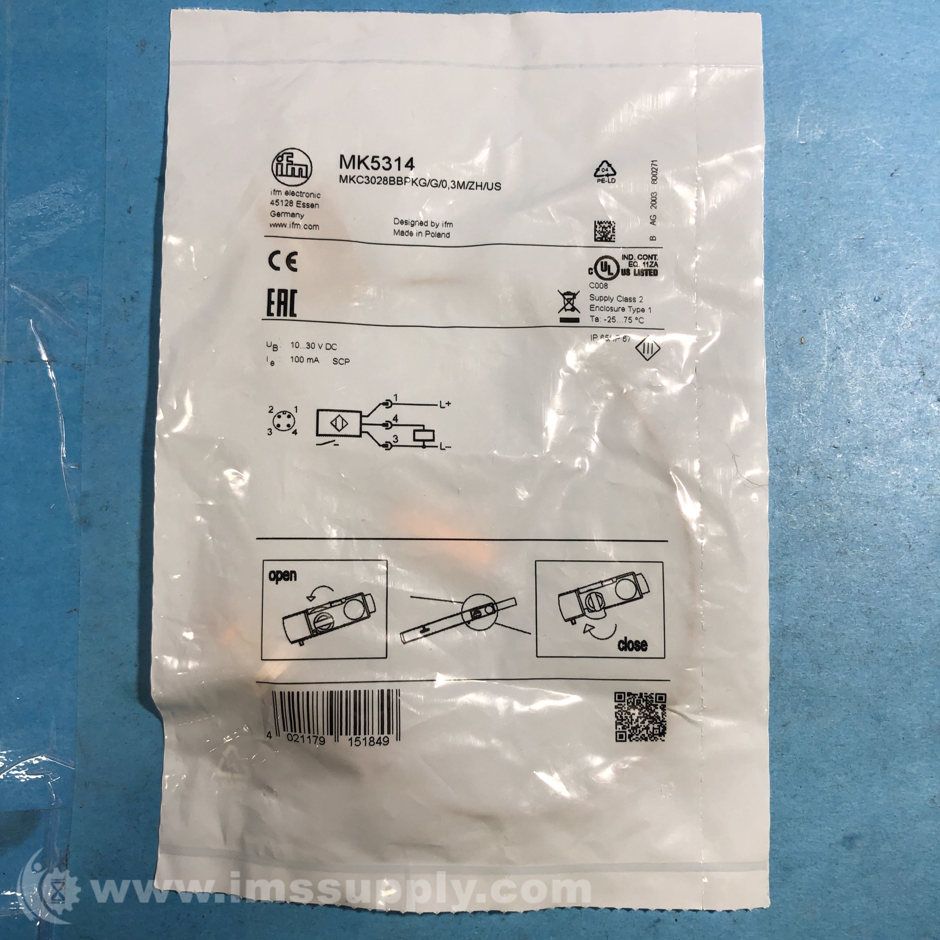 Ifm MK5314 Cylinder Sensor - IMS Supply