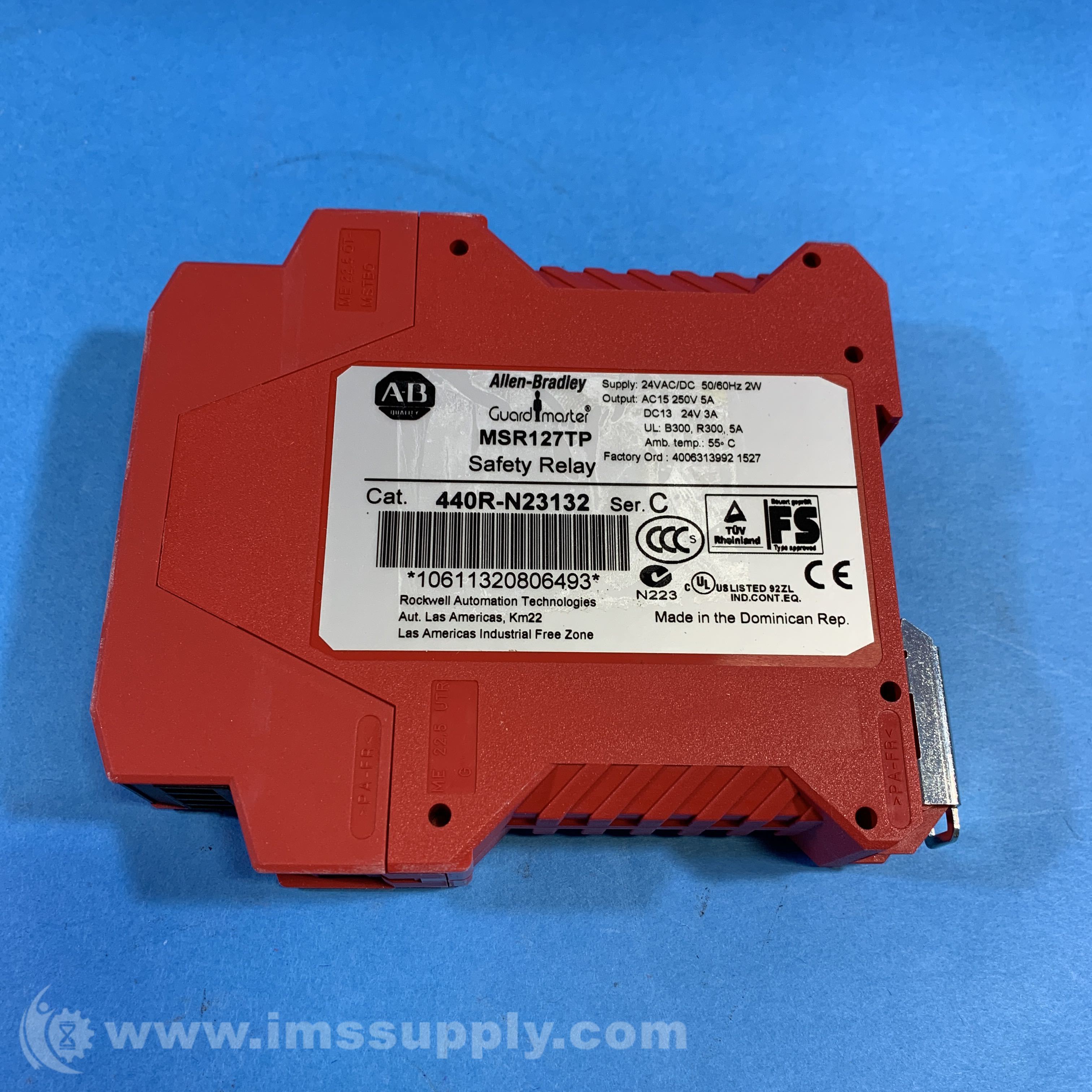 Allen Bradley 440R-N23132 Guardmaster Safety Relay - IMS Supply