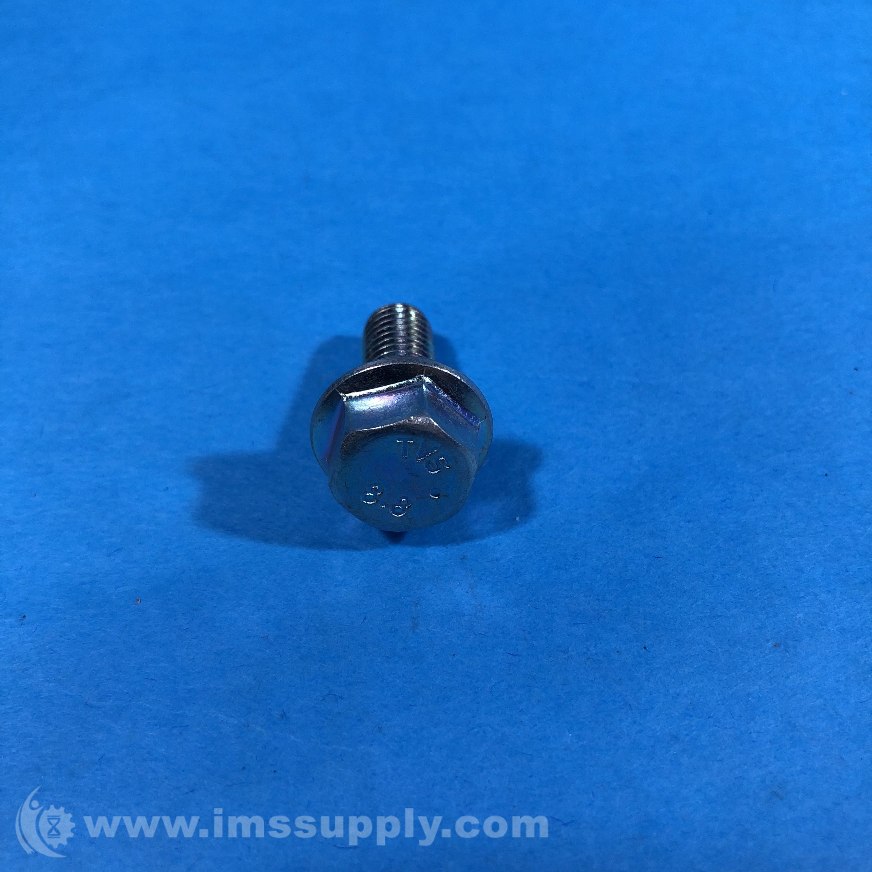 TVS Fasteners Pack of 100 Steel Flanged Hex Head Screws - IMS Supply