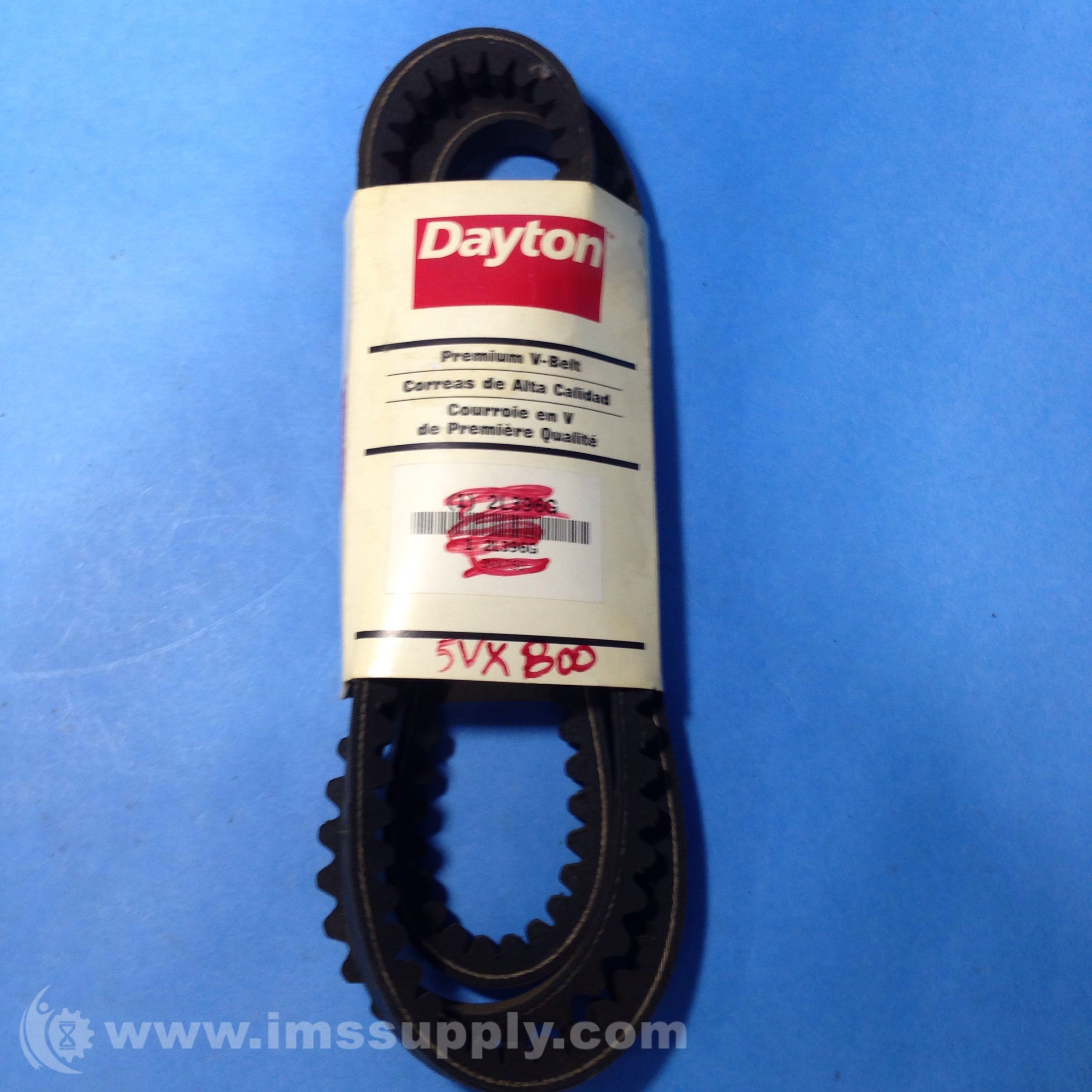 Dayton 5VX800 Molded Notch Belt - IMS Supply