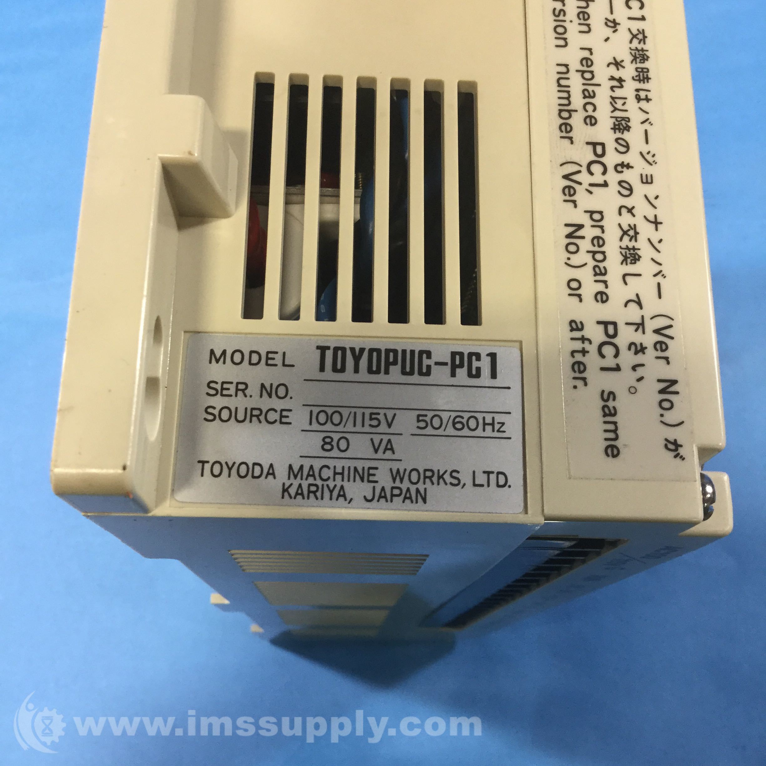 Toyoda Toyopuc-PC1 Control Servo Unit - IMS Supply