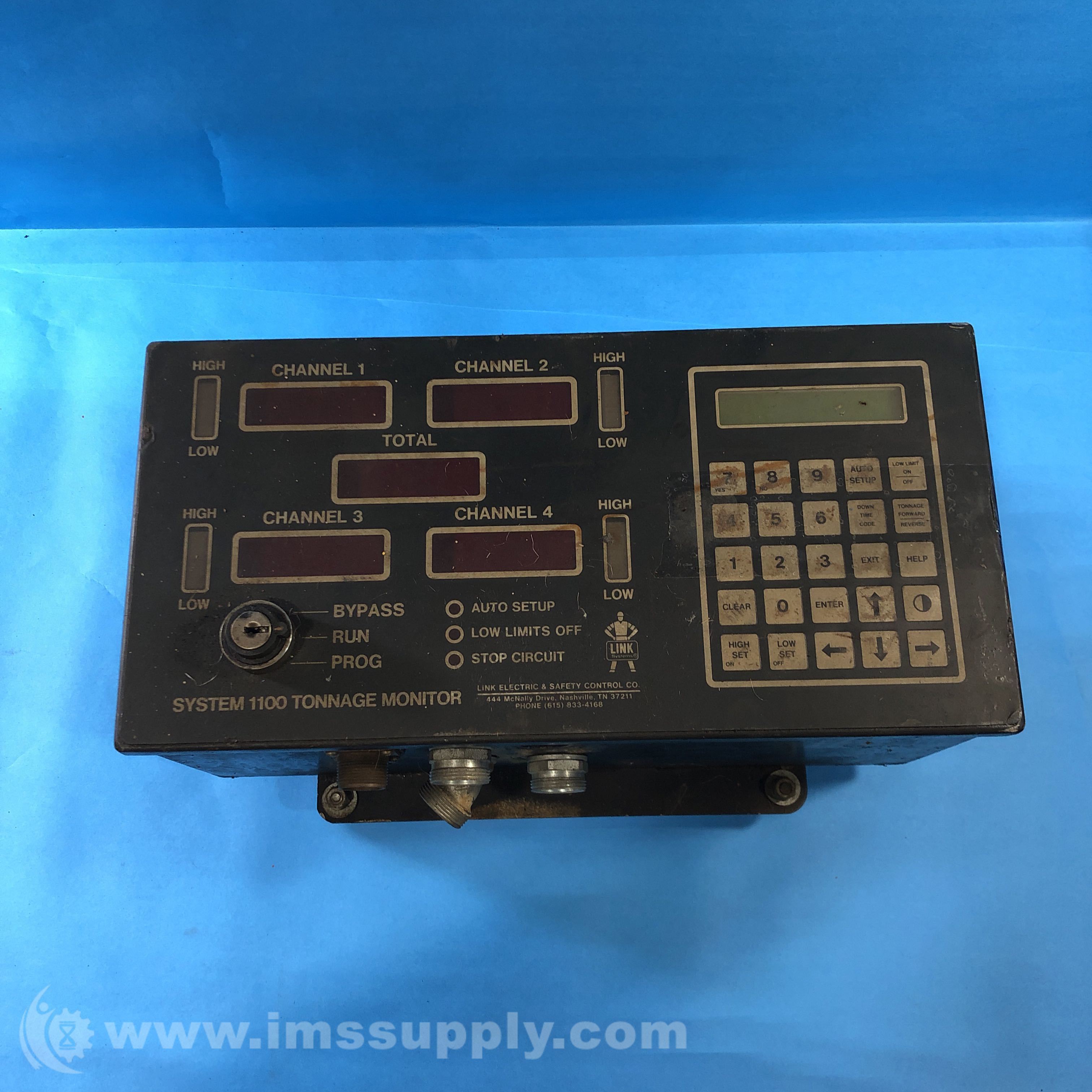 Link Electric & Safety 1100-CH System 1100 Tonnage Monitor - IMS Supply