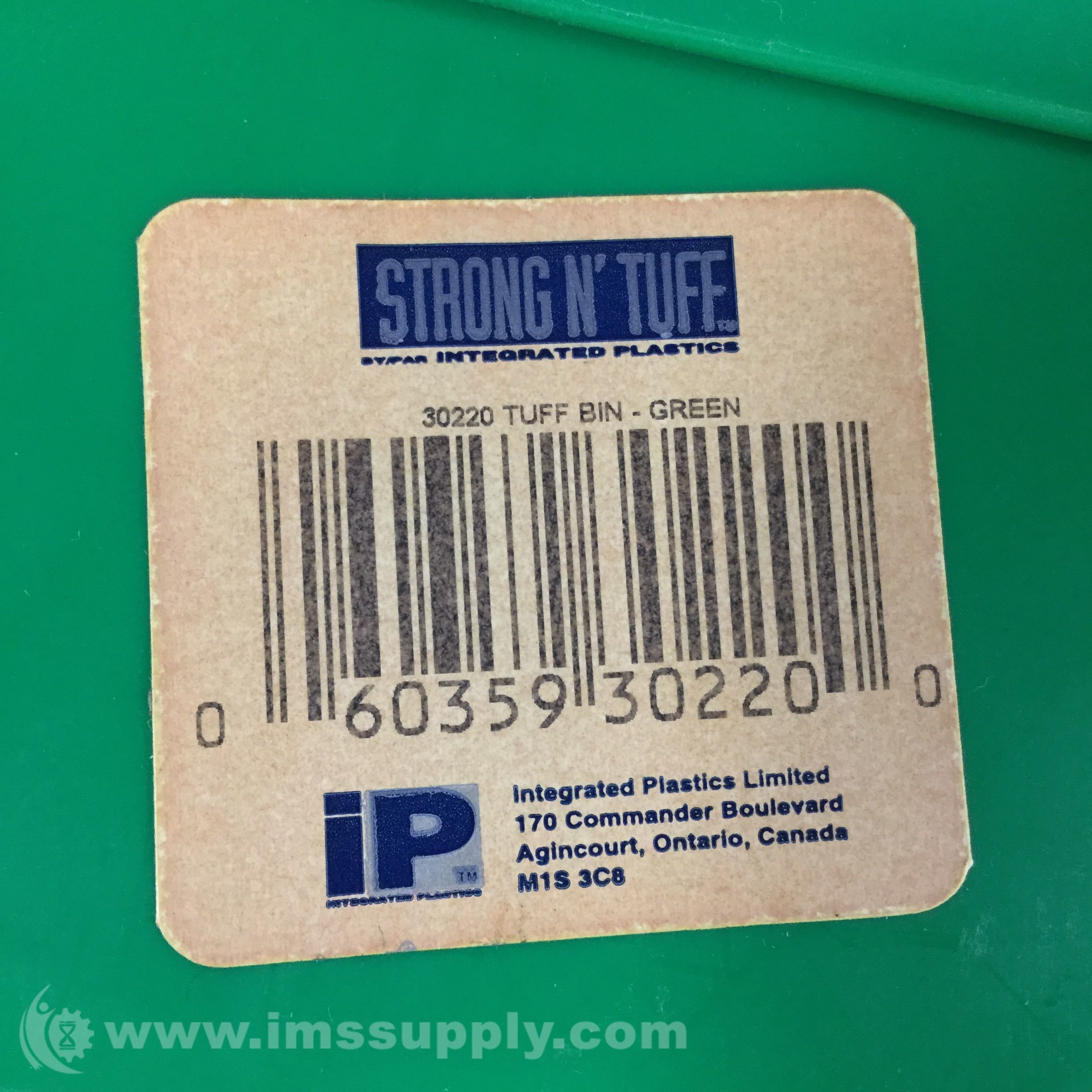 Integrated Plastics 30-220 green Hanging and Stacking Bin 7 -3/8 - IMS ...