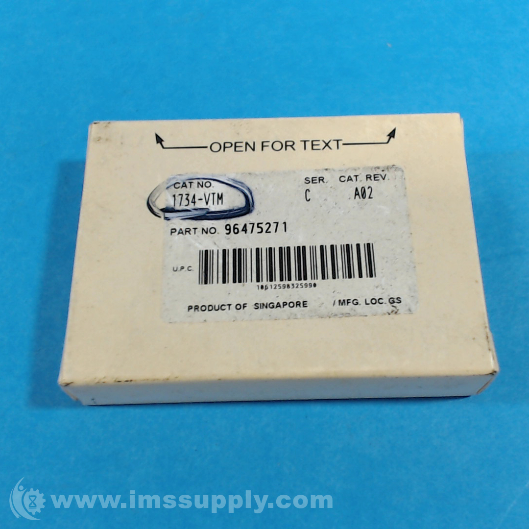 Allen Bradley 1734-VTM Voltage Terminal Module Point I/O - IMS Supply
