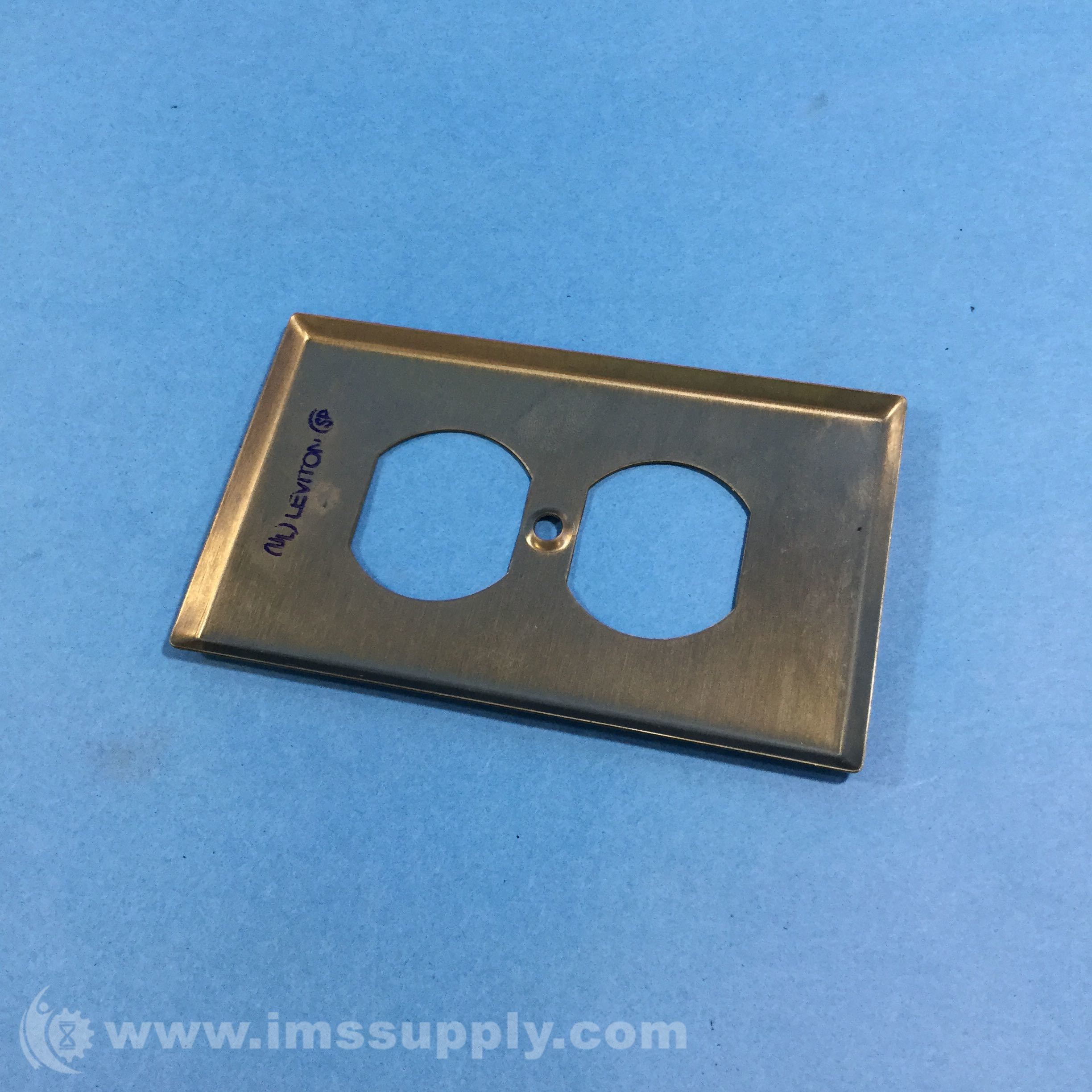 Leviton 2 Socket Wall Faceplate - IMS Supply