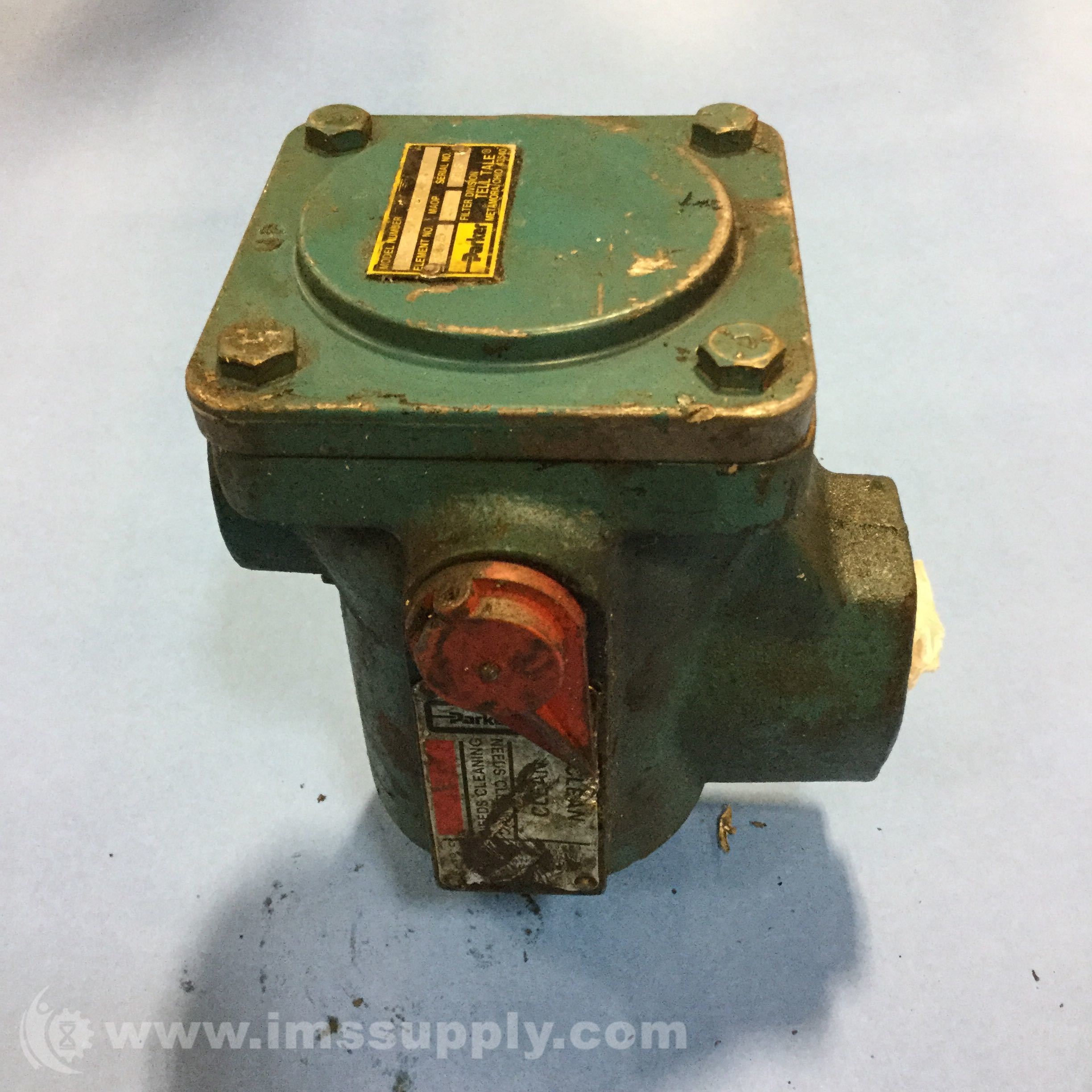 Parker 10-S-74W-M-3-CC-1-75 Tell Tale Hydraulic Filter - IMS Supply