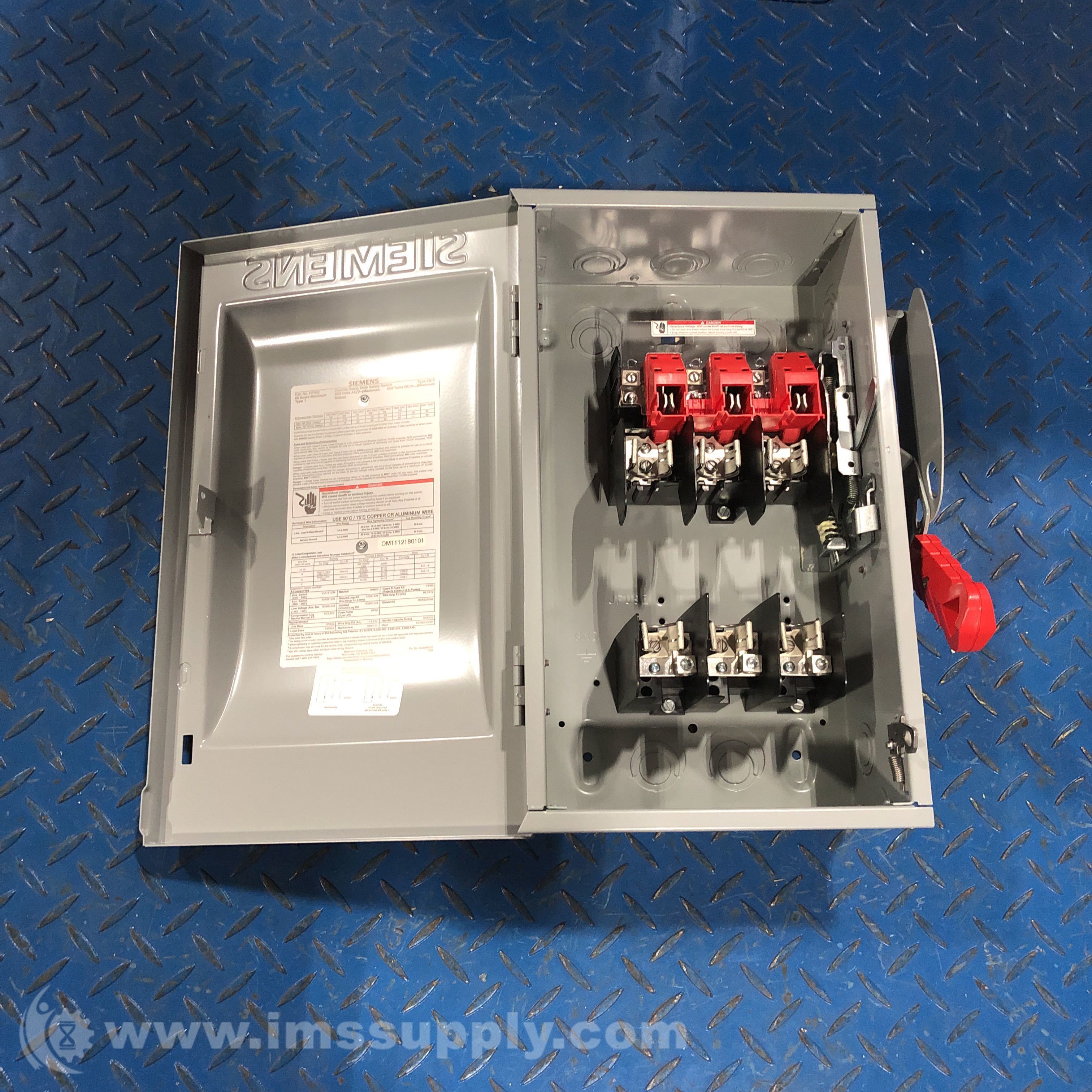Siemens HF362 Heavy Duty Safety Switch - IMS Supply