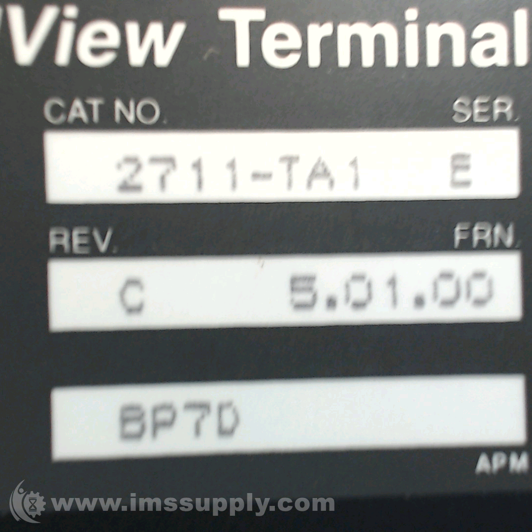 Allen Bradley 2711-TA1 PanelView 1200 - IMS Supply