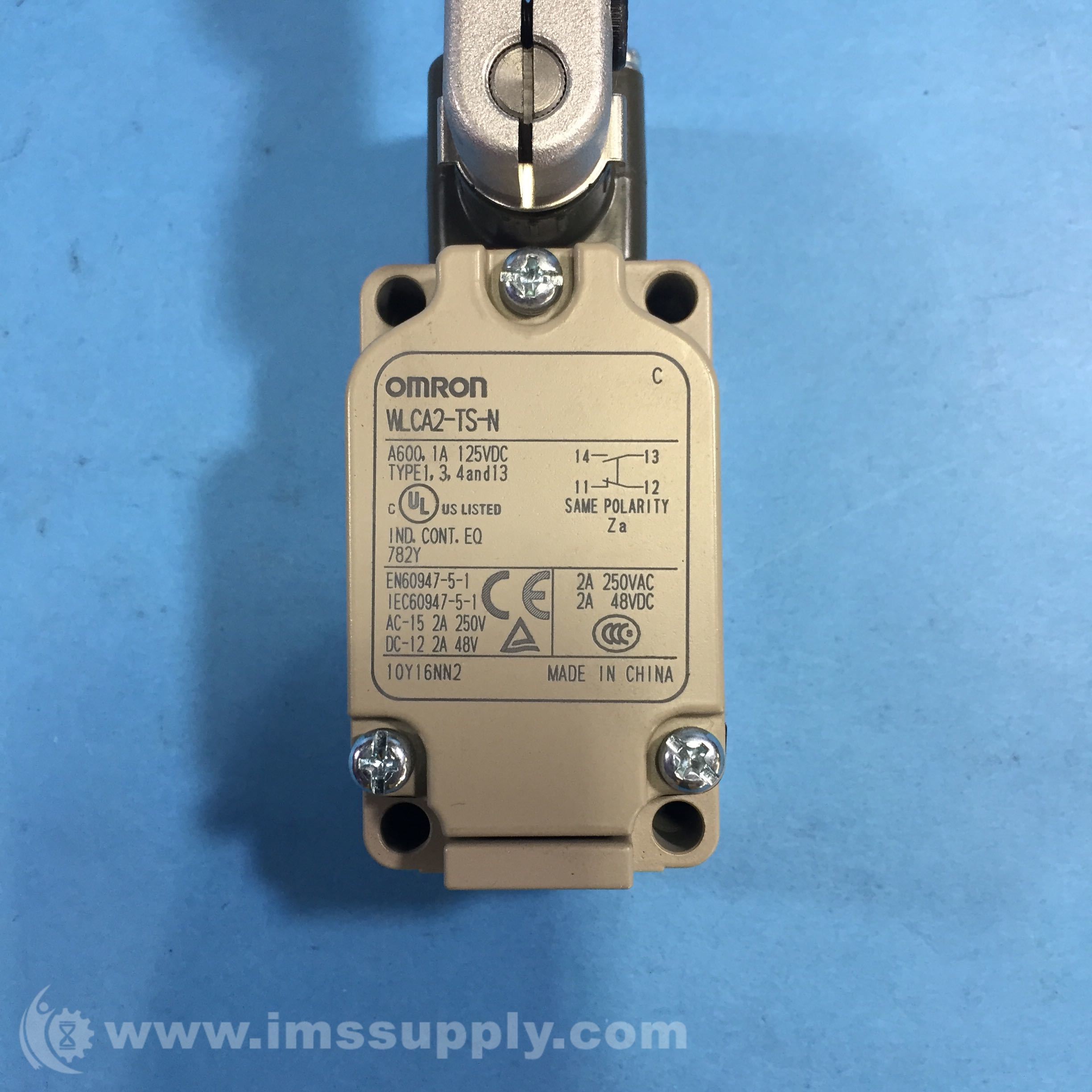 Omron WLCA2-TS-N Roller Lever Limit Switch - IMS Supply