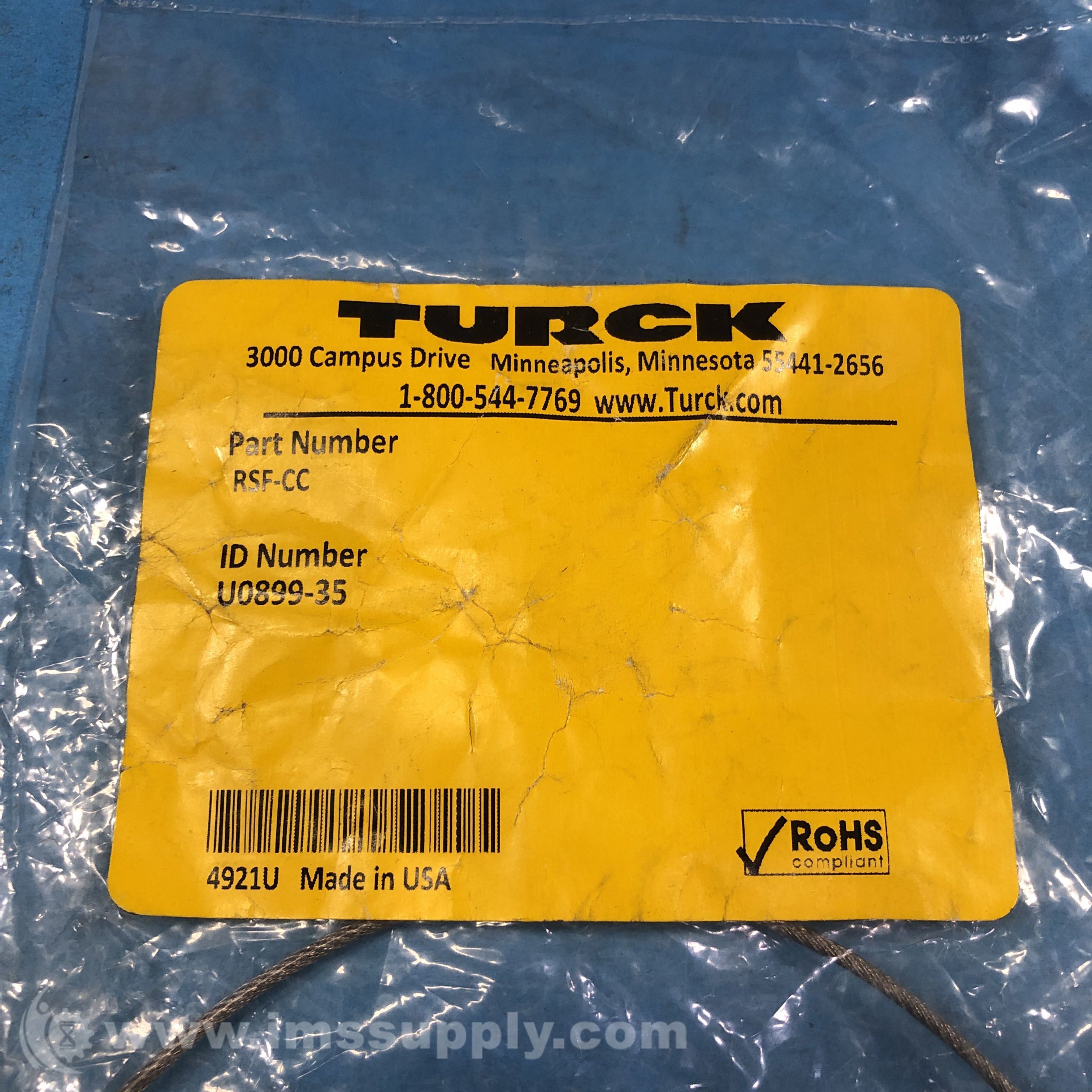 Turck RSF-CC Circular Connector, Closure Cap - IMS Supply