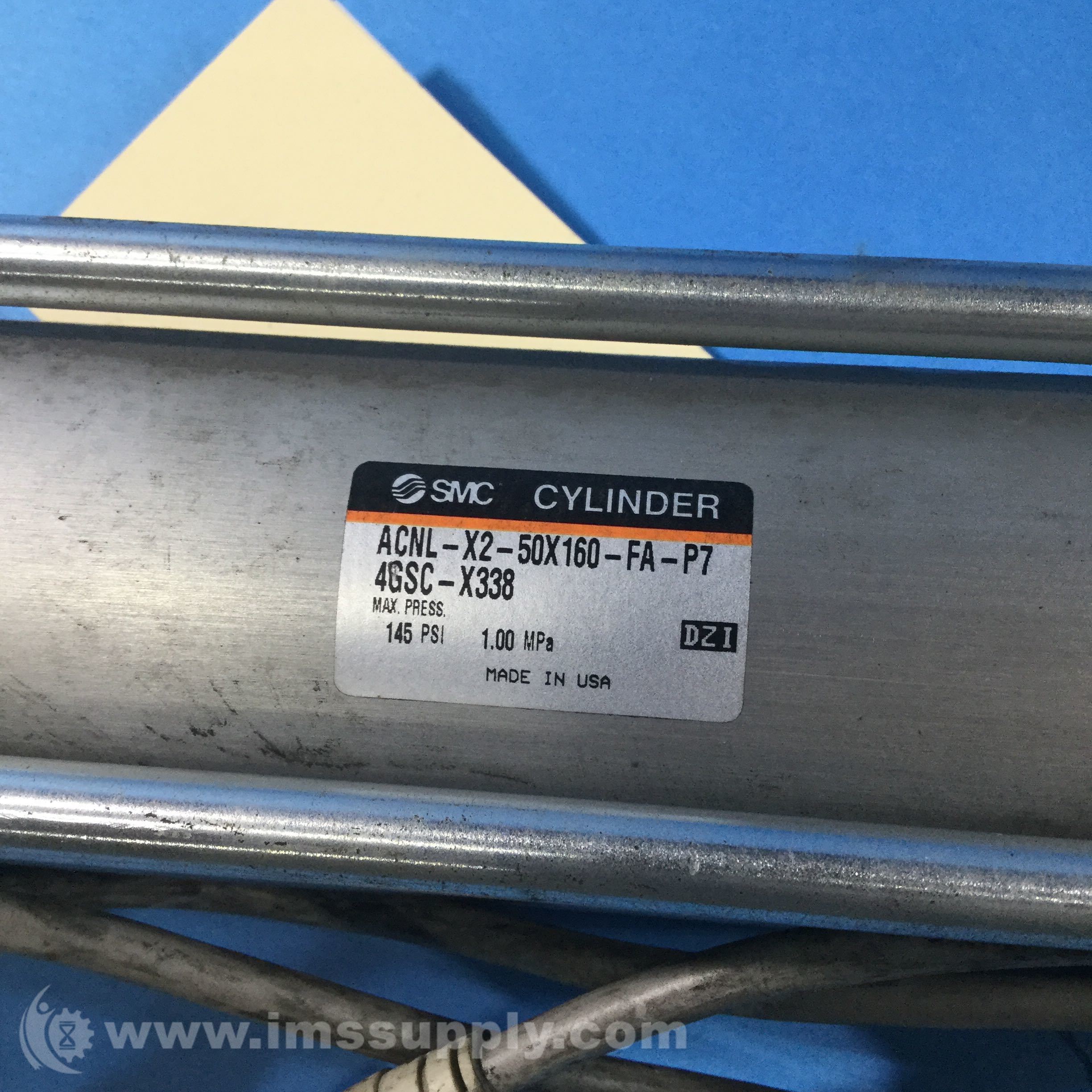 SMC ACNL-X2-50X160-FA-P7-4GSC-X338 ACNL Tie-Rod Cylinder, 145PSI - IMS Supply