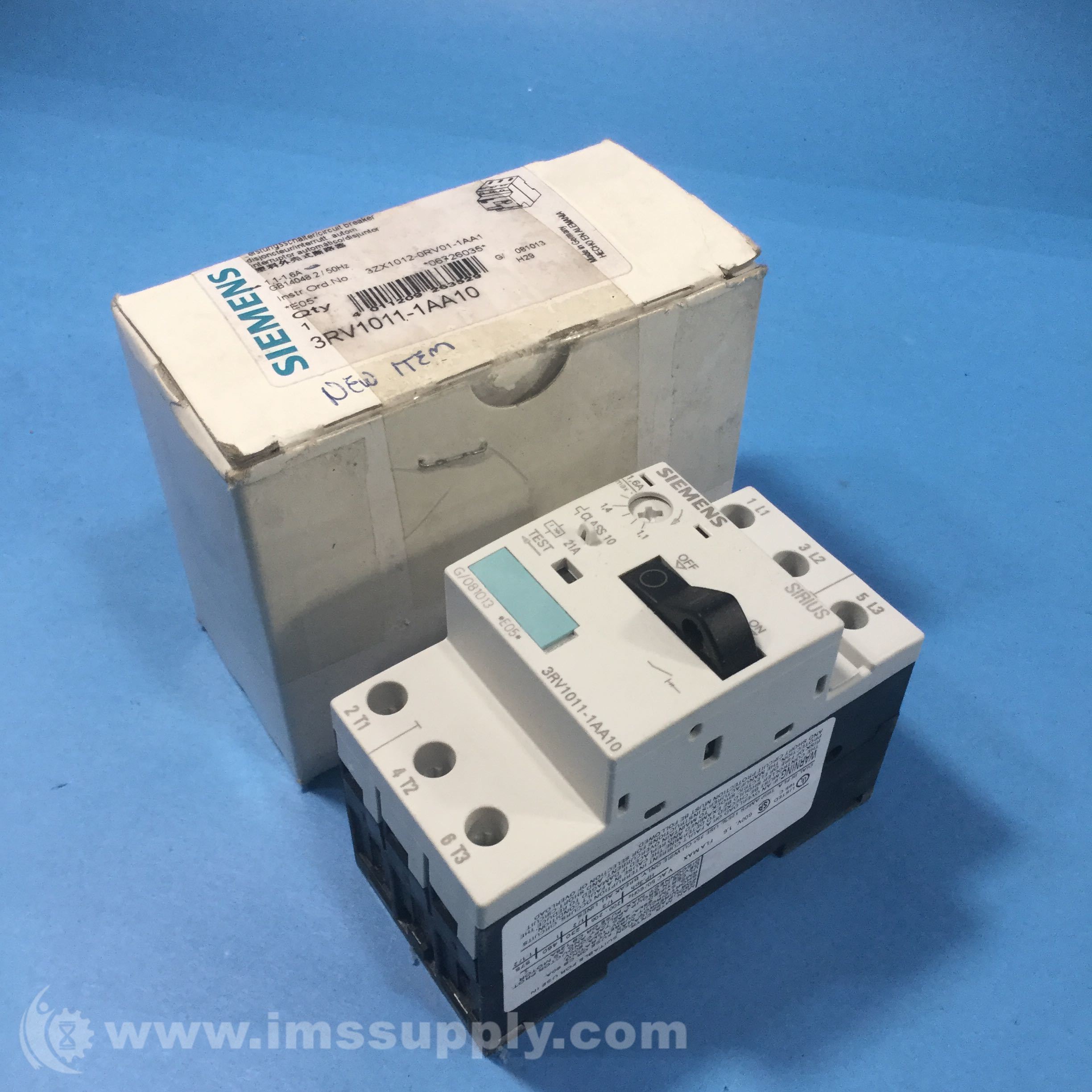 Siemens 3RV1011-1AA10 Circuit Breaker - IMS Supply