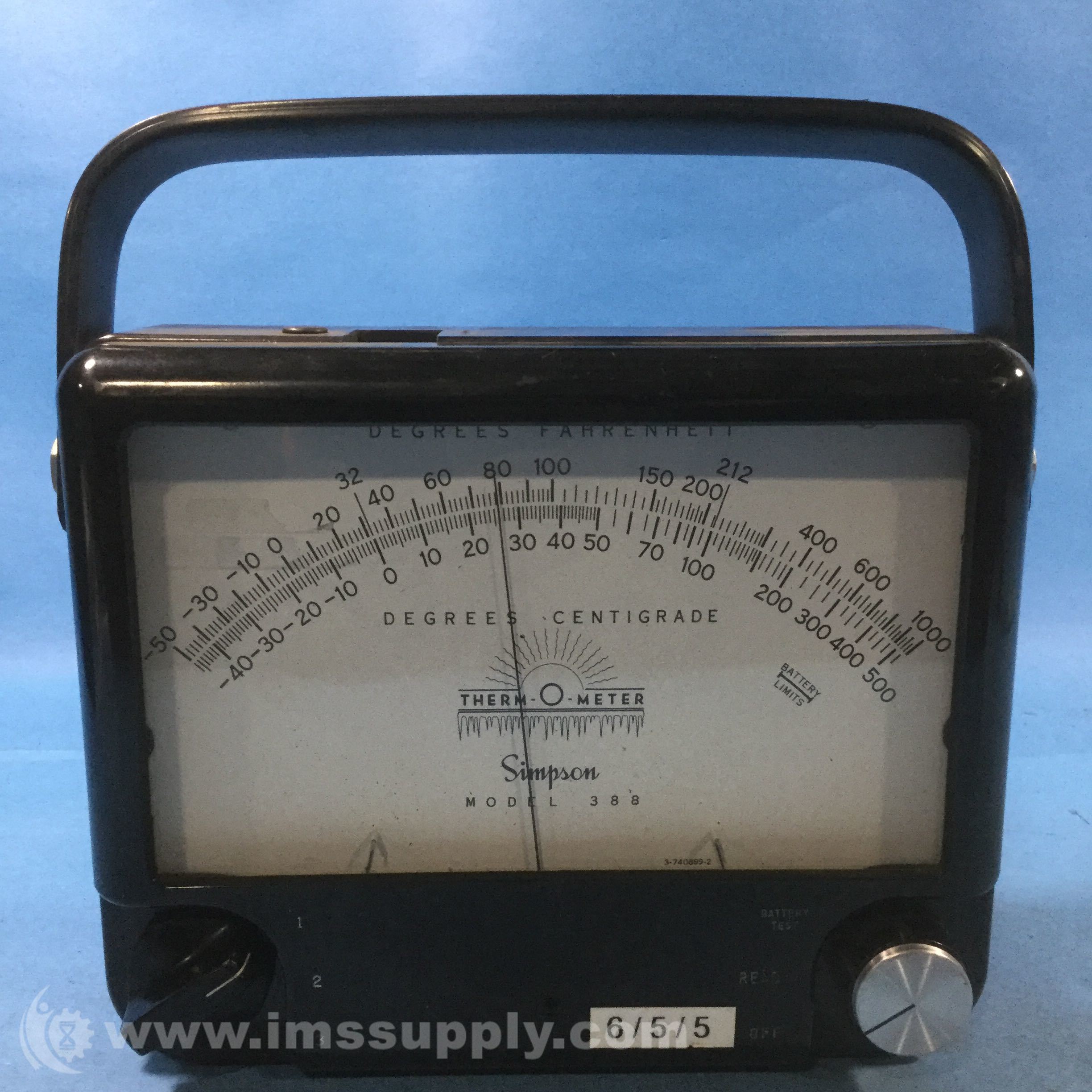 Simpson 388 Therm-O-Meter Temperature Indicator - IMS Supply