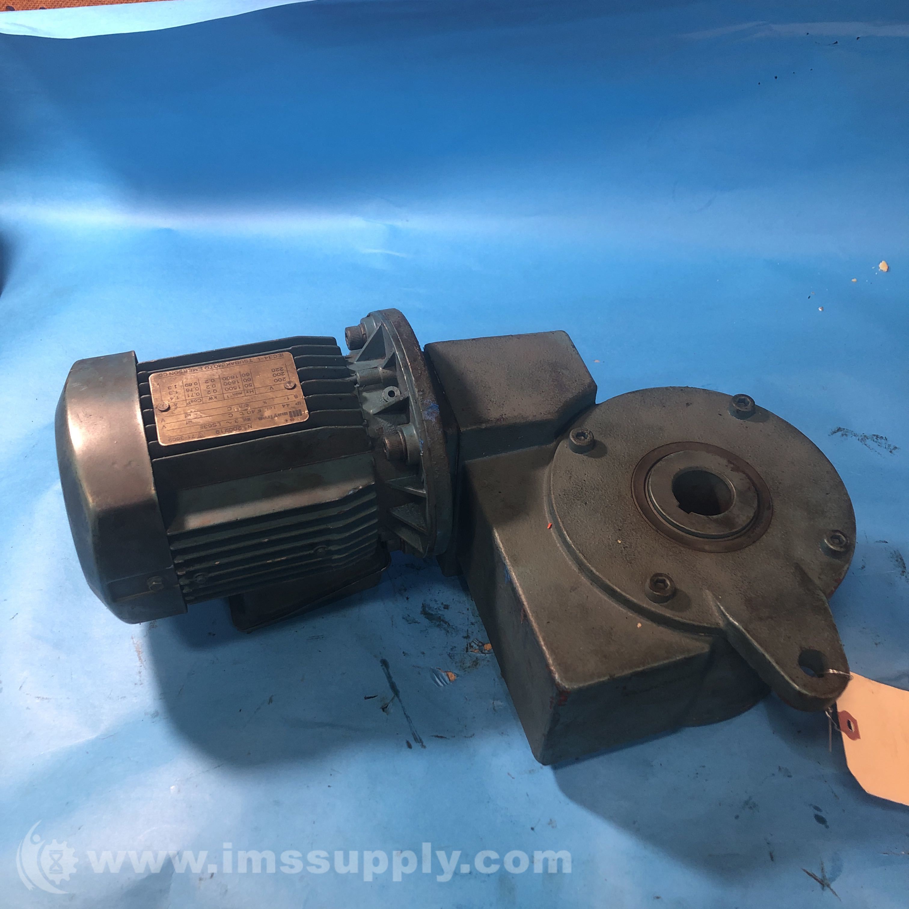 Emerson LS63E 200/220V 50/60Hz Motor w/ Gear Reducer - IMS Supply