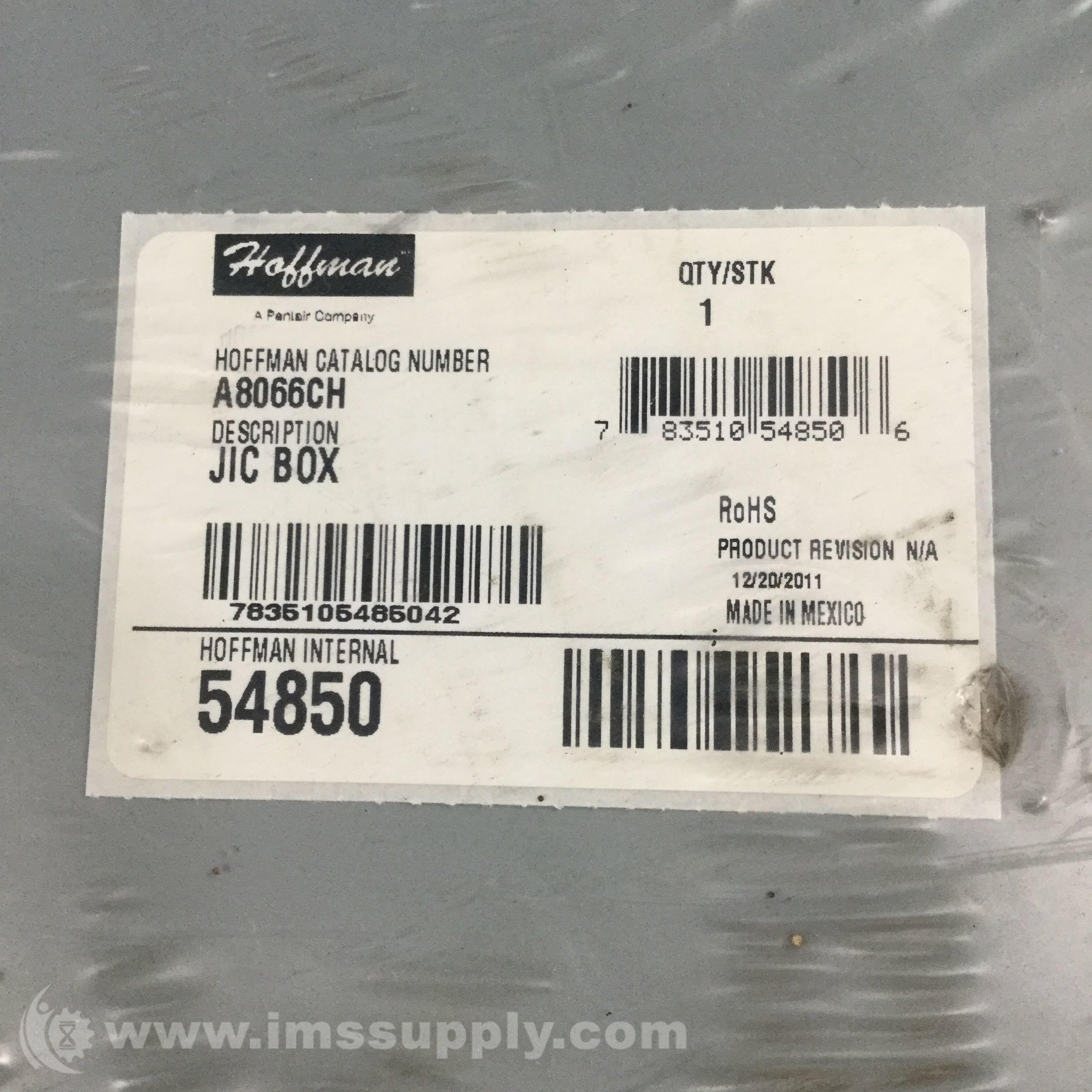 Hoffman A8066CH Panel Mount Junction Box, 8x6x6 Inch, Screw Clamp - IMS ...