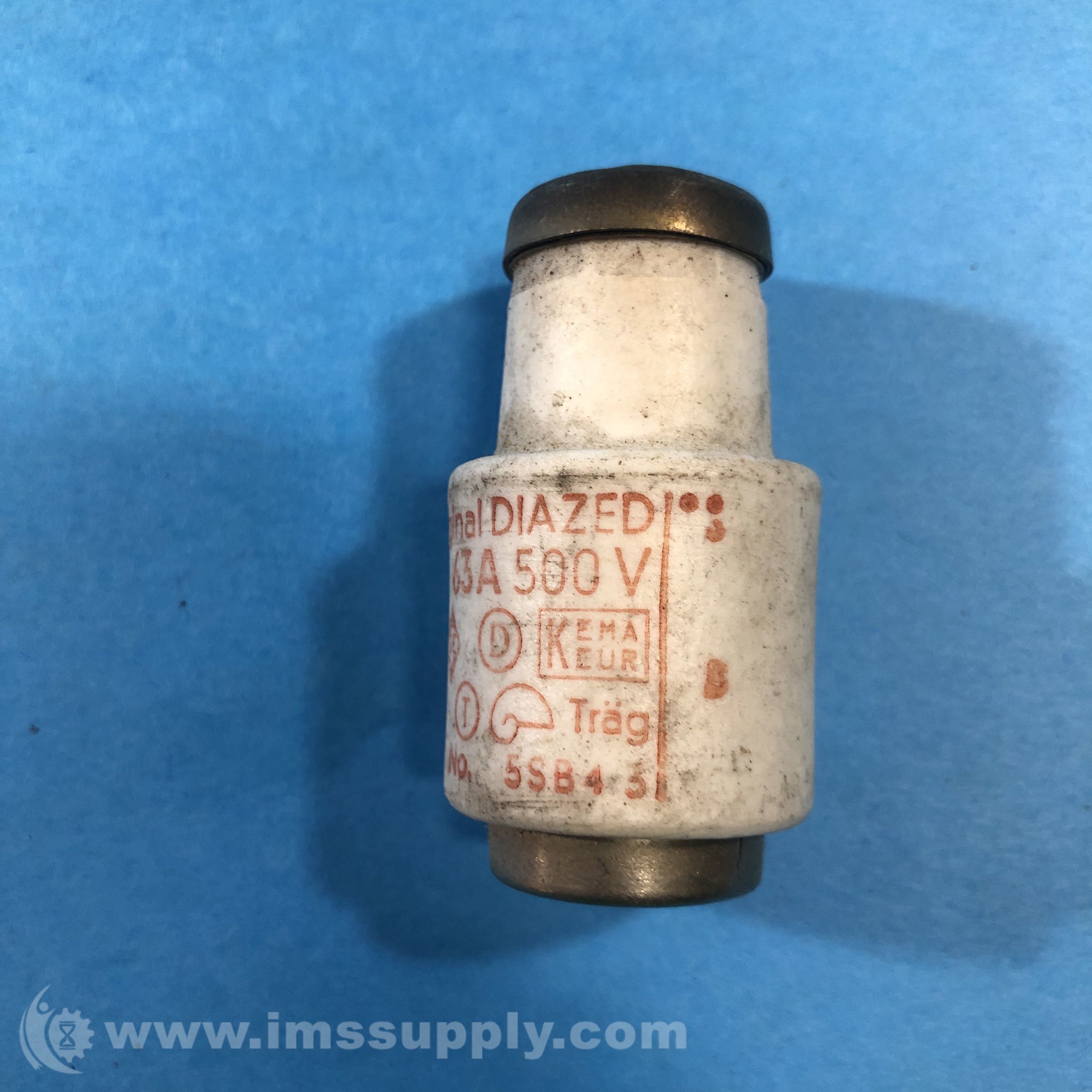 Kema Keur 5SB4 3 Bottle Fuse, 63A 500V - IMS Supply