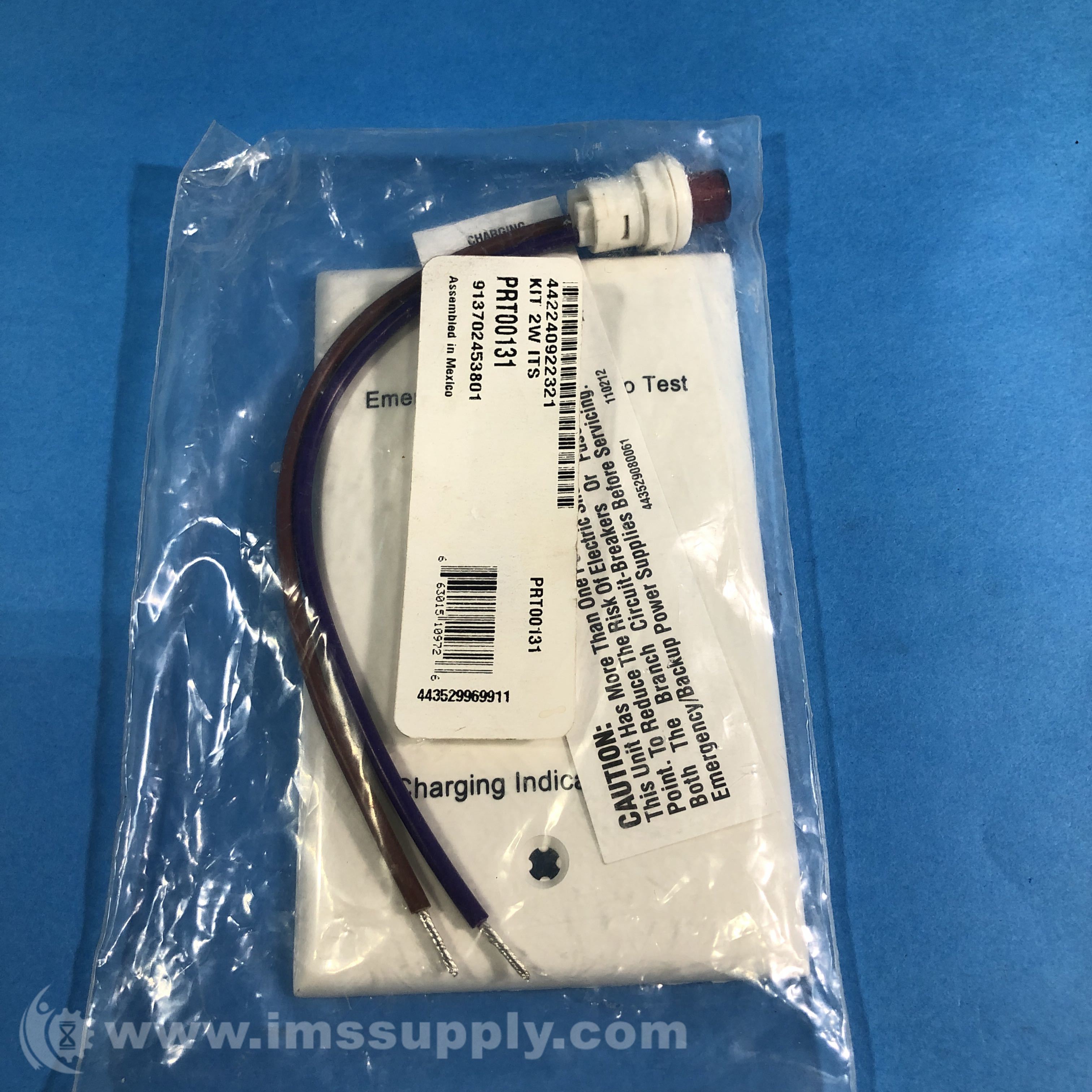 Bodine Electric PRT00131 Two-Wire Indicator Light/Test Switch - IMS Supply