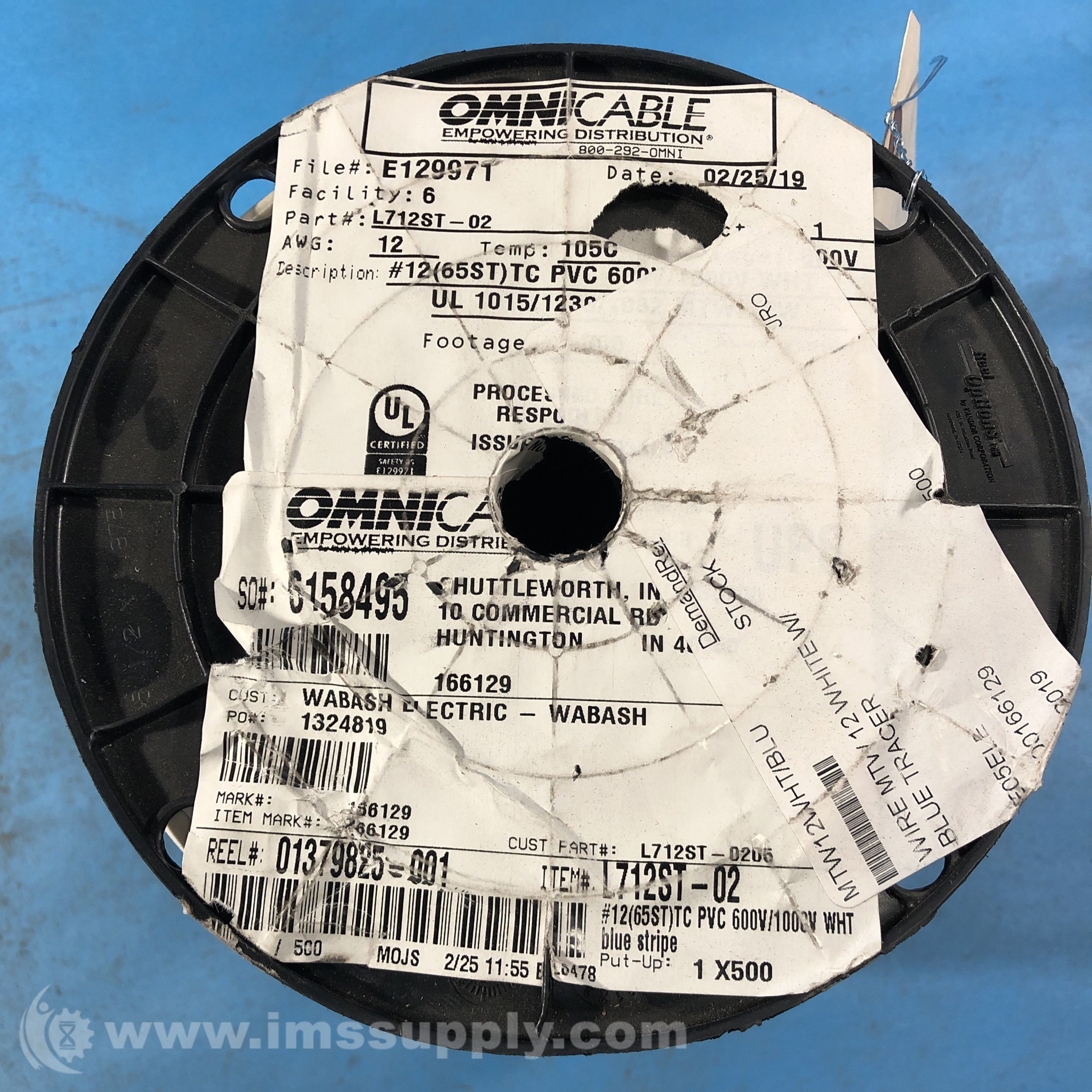 Omni Cable L712ST-02 500 FT Hook-Up Wire - IMS Supply