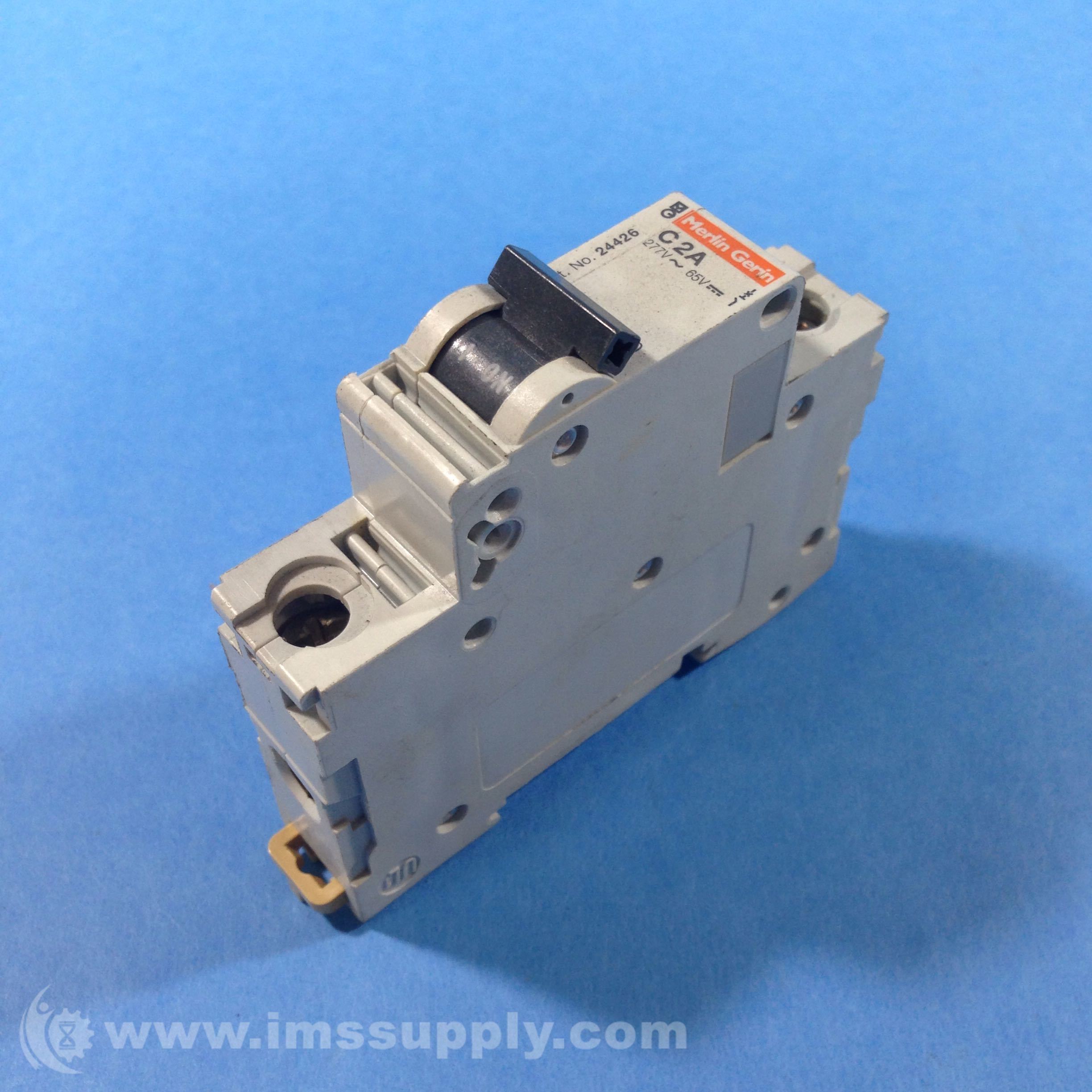 Merlin Gerin MULTI 9 C60-C2A Circuit Breaker 2A 277VAC 1 Pole - IMS Supply