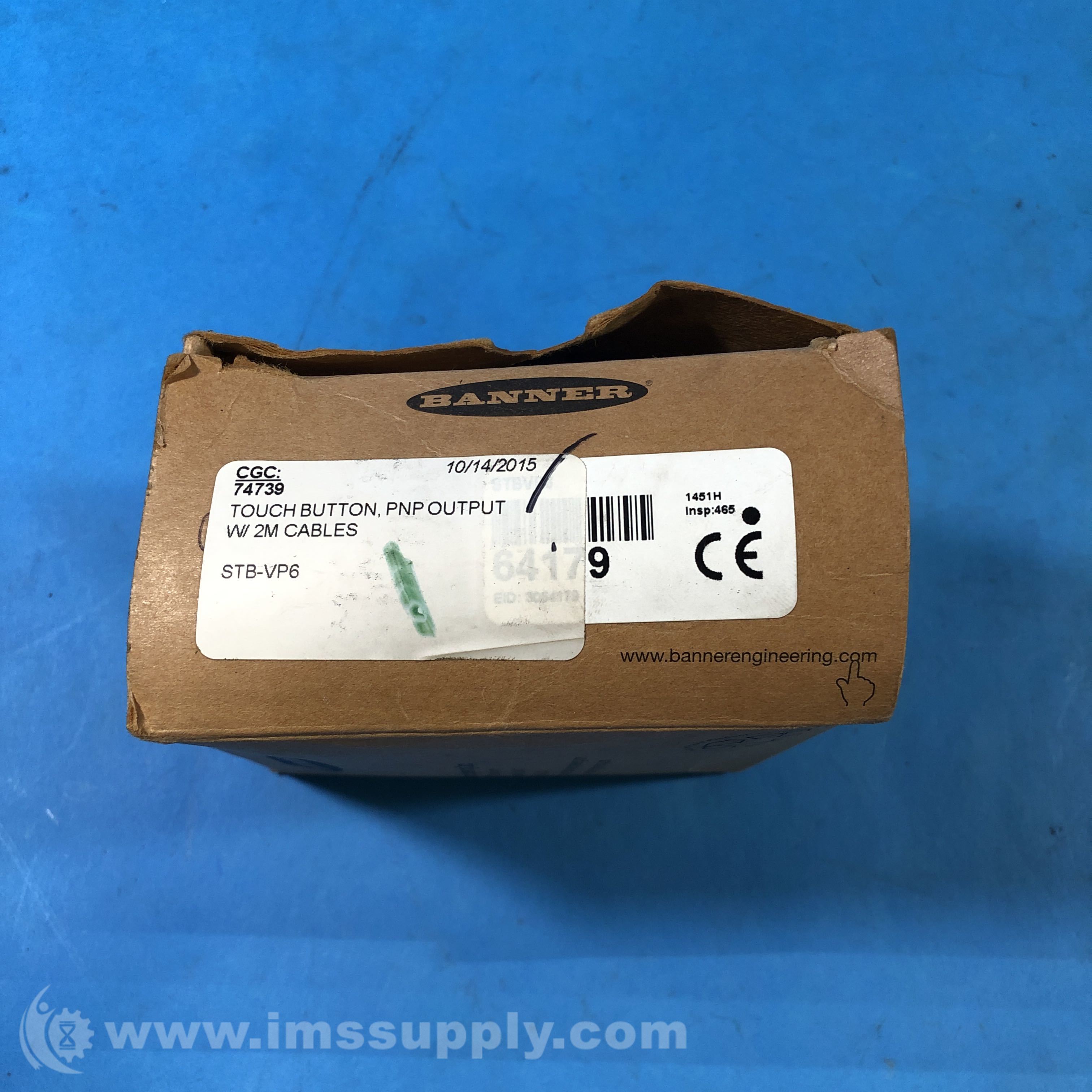 Banner Engineering Corp. STBVP6 STB Series Safety Touch Button - IMS Supply