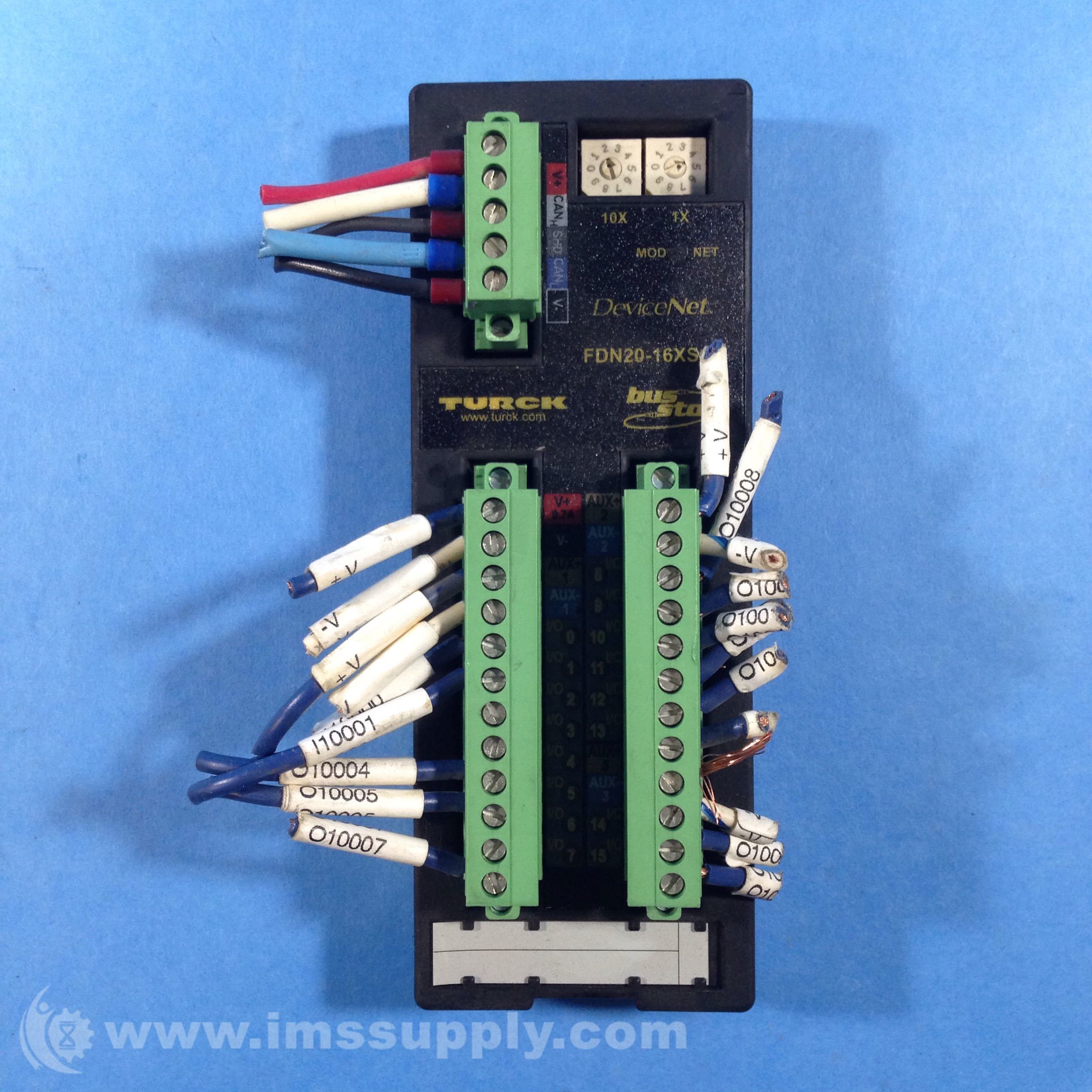 Turck FDN20-16XSG Compact I/O Station for DeviceNet 16 Channels - IMS ...