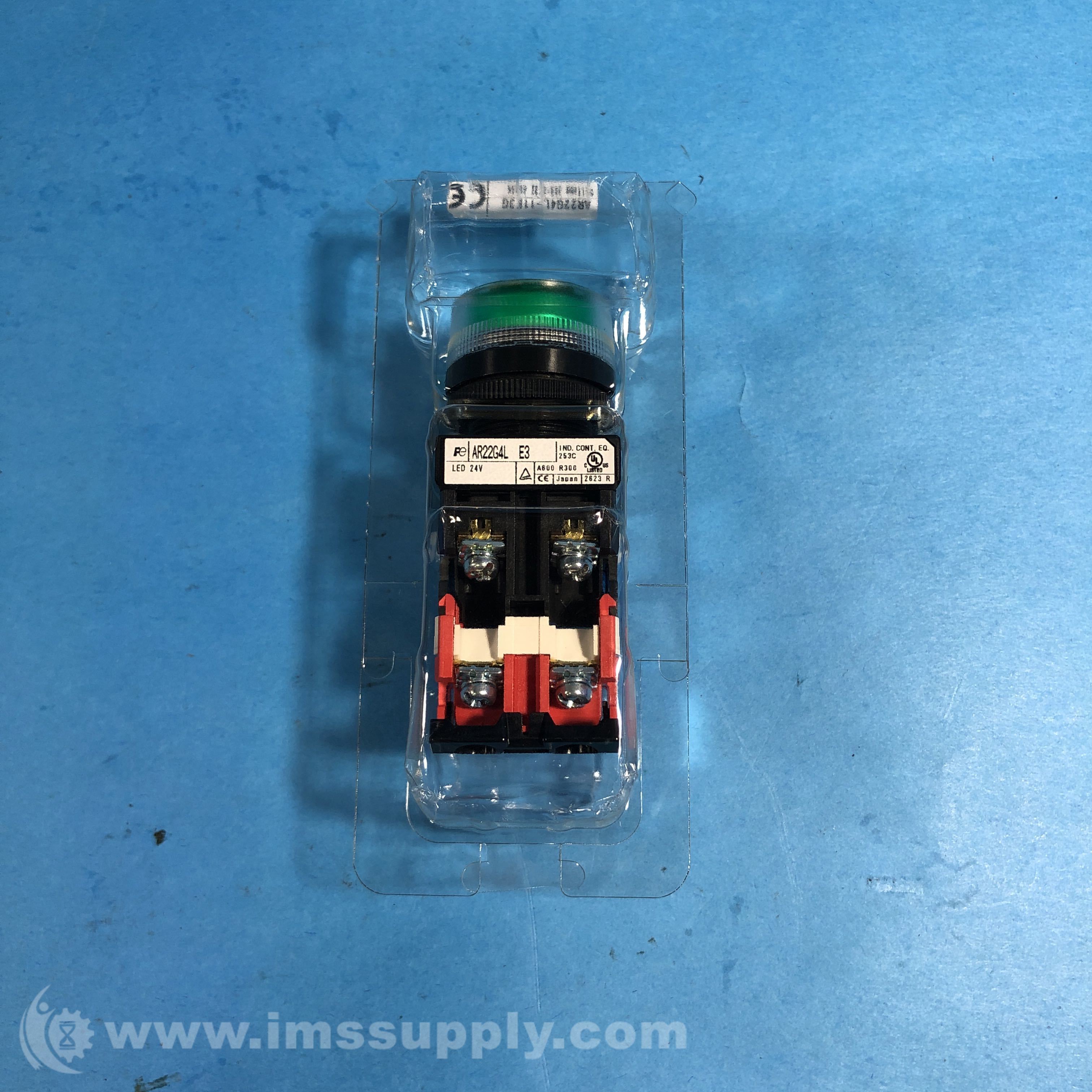 Fuji Electric AR22G4L-11E3G Illuminated Green Push Button Switch - IMS ...