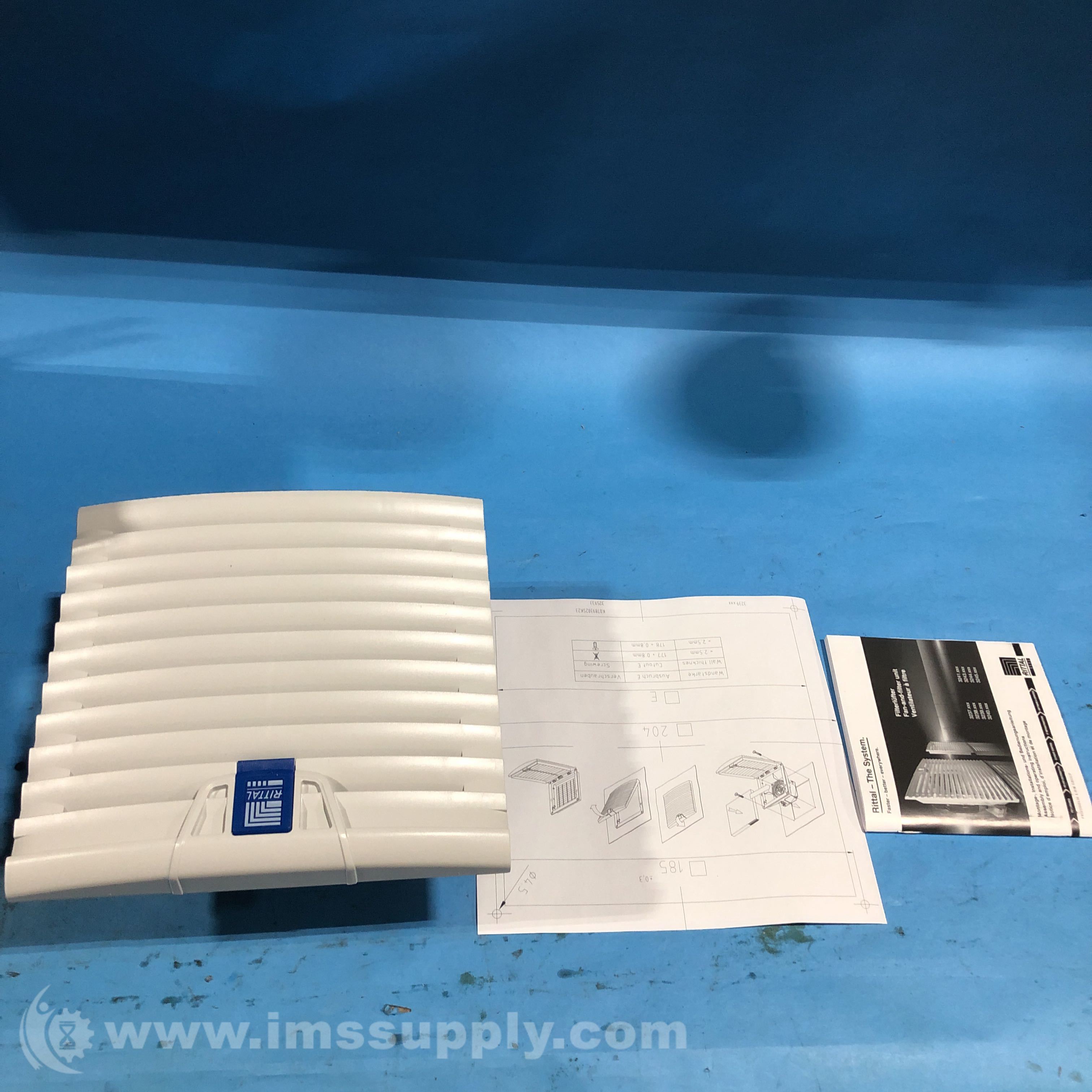 Rittal SK 3239.110 Top Thermal Fan and Filter, AC, 115V - IMS Supply