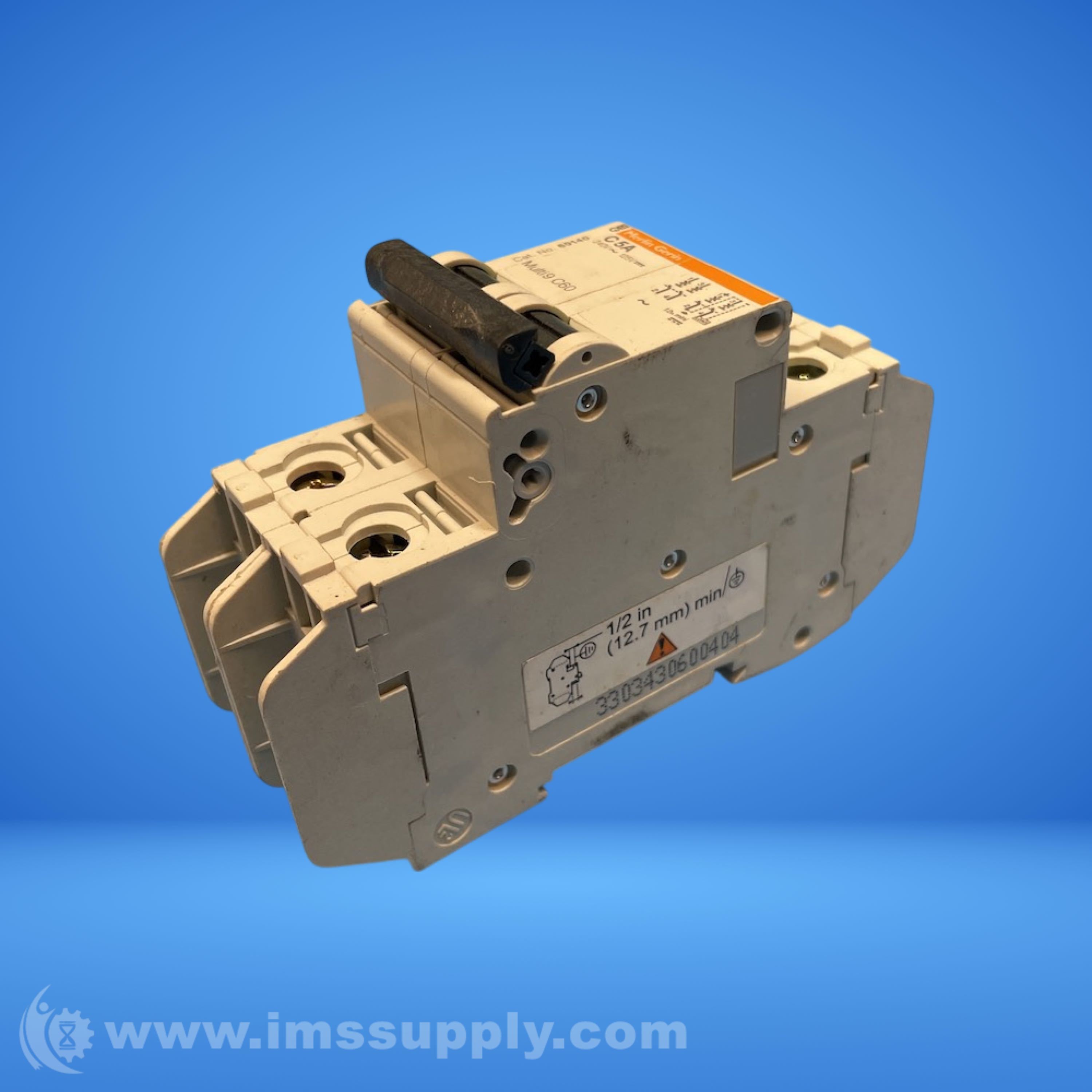 Merlin Gerin 60140 C5A Multi9 C60 Circuit Breaker, Poles 2 - IMS Supply