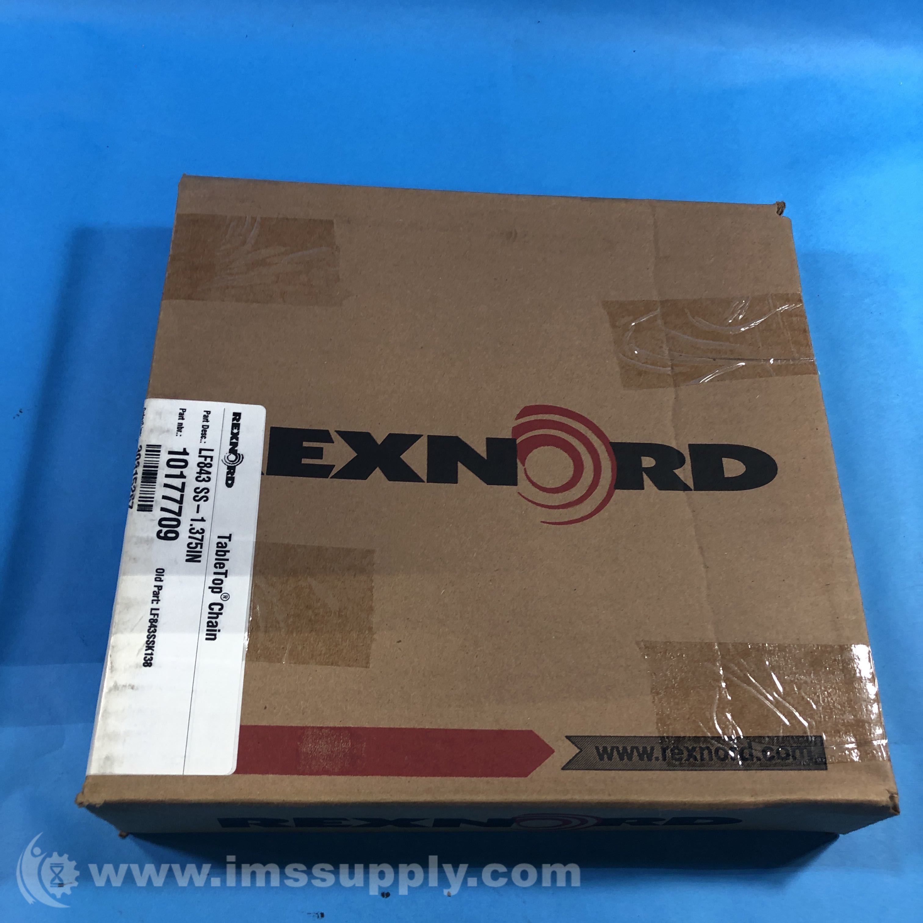 Rexnord LF845 SS-1.375IN Straight Running MatTop & TableTop Chain - IMS ...