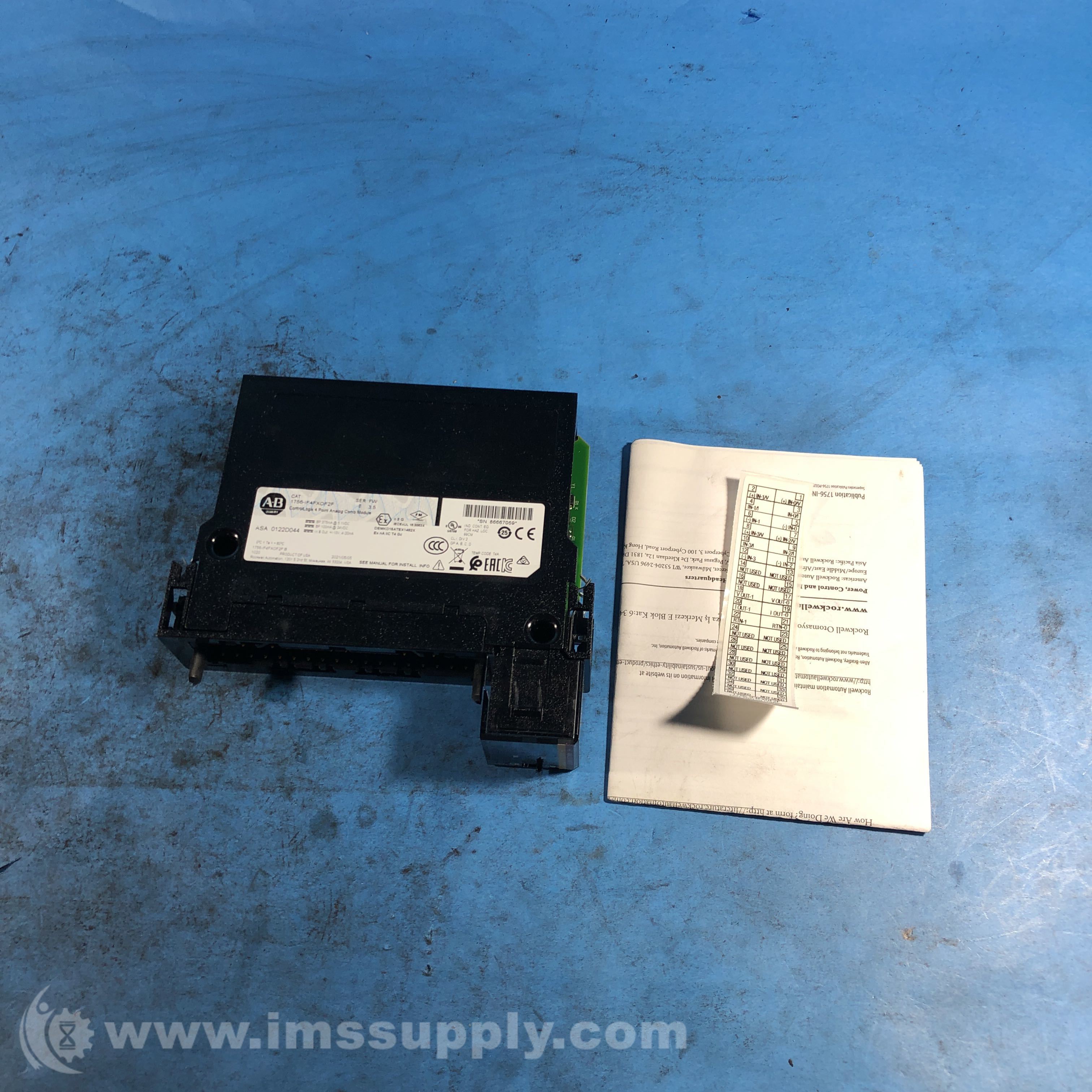 Allen Bradley 1756-IF4FXOF2F ControlLogix Fast Analog Module - IMS Supply