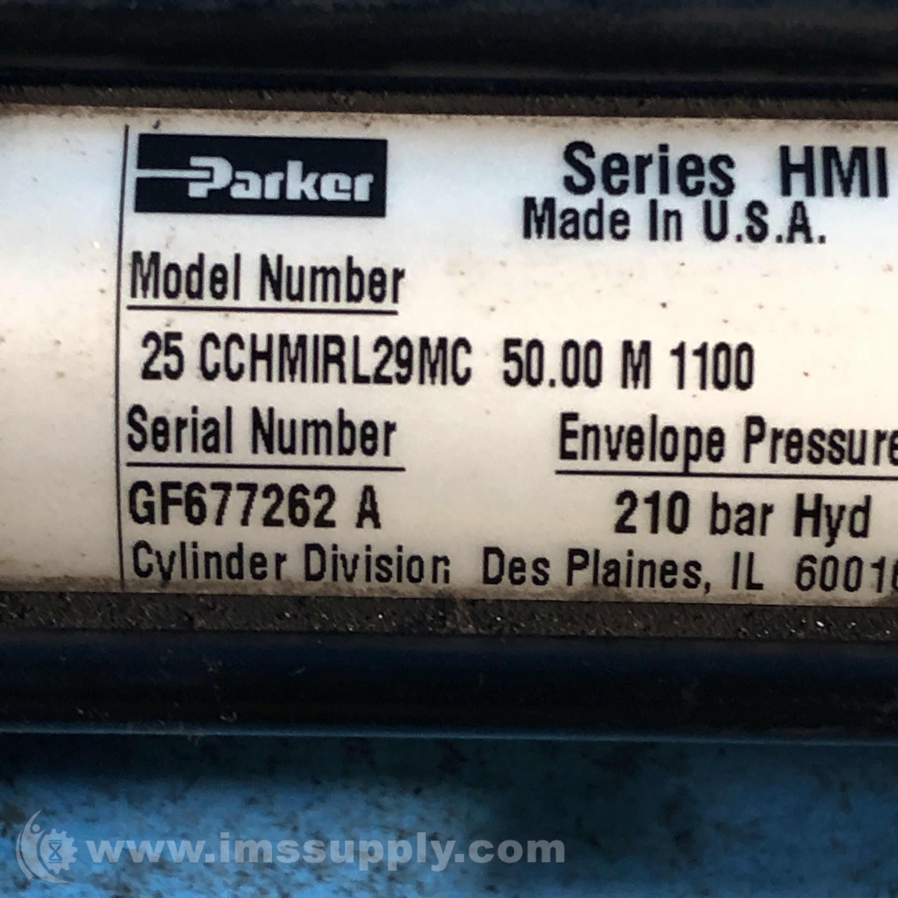 Parker Cylinder Division 25CCHMIRL29MC50.00M1100 - IMS Supply