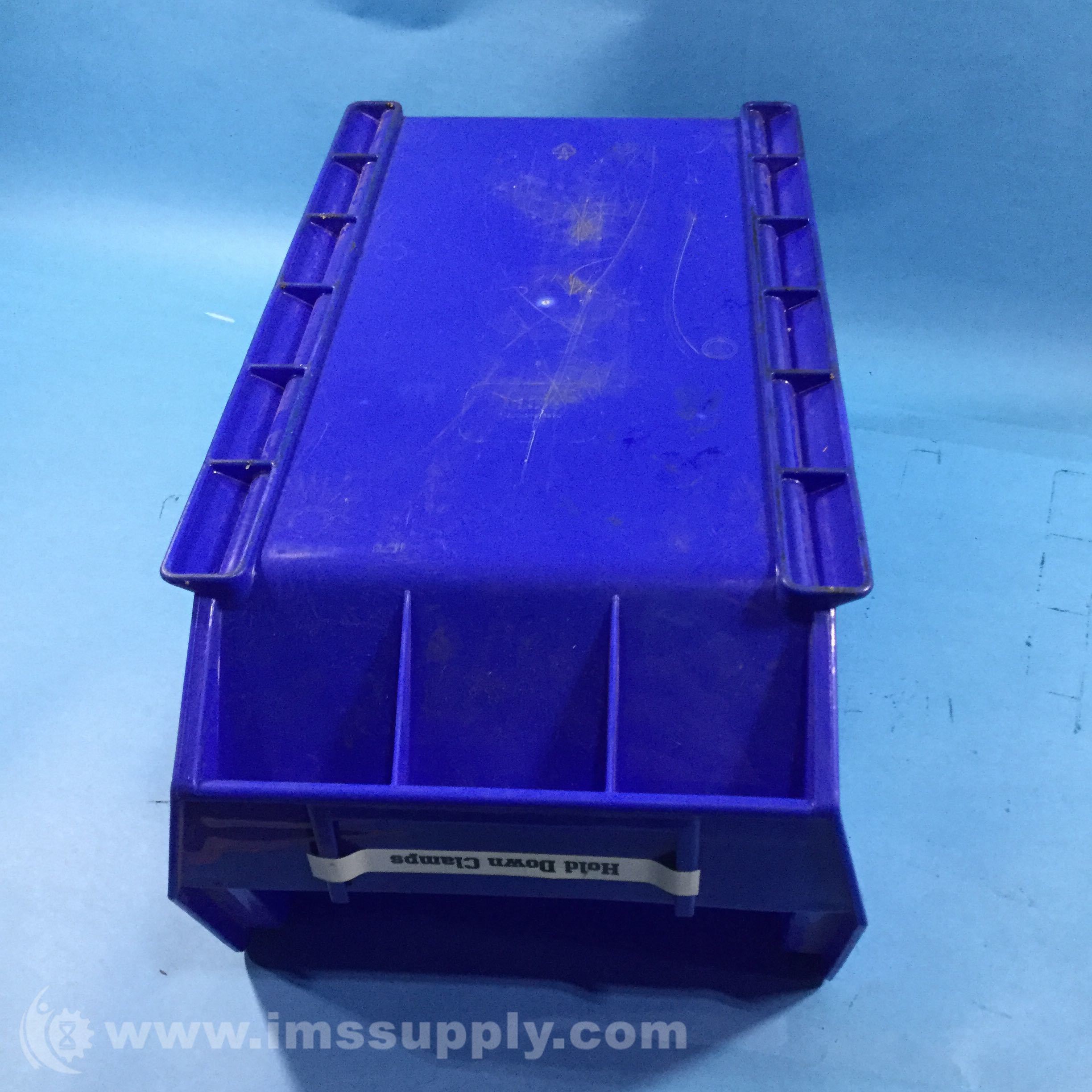 Uline S-12419 Blue Stackable Bin - IMS Supply
