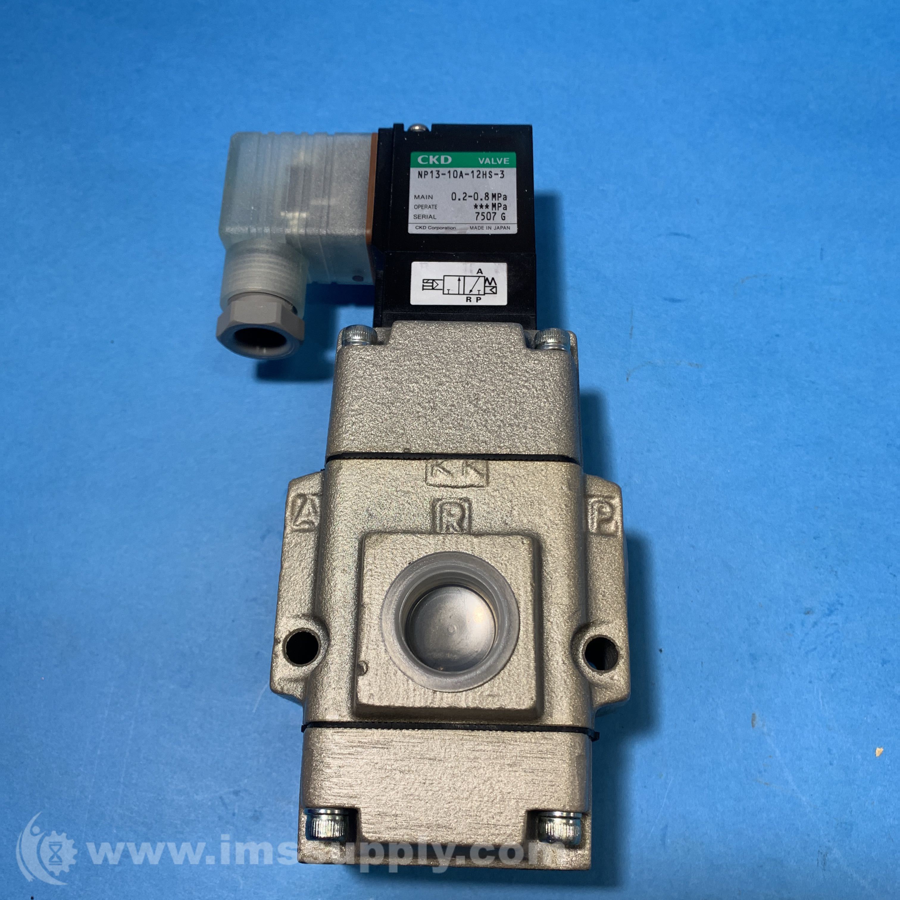 CKD NP13-10A-12HS-3 Solenoid Valve - IMS Supply