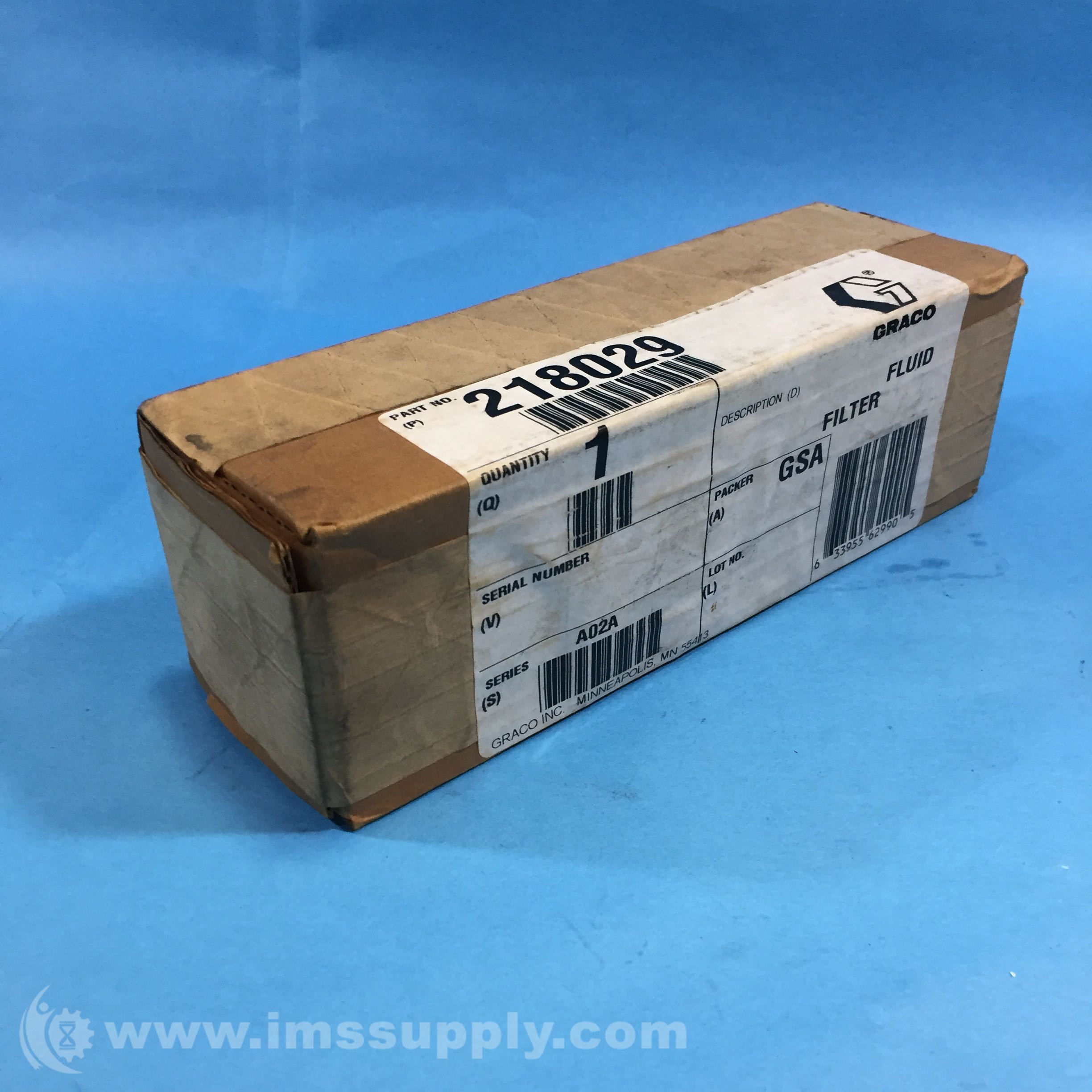 Graco 218029 Fluid Outlet Filter, Carbon Steel Bowl, PE Support, - IMS ...