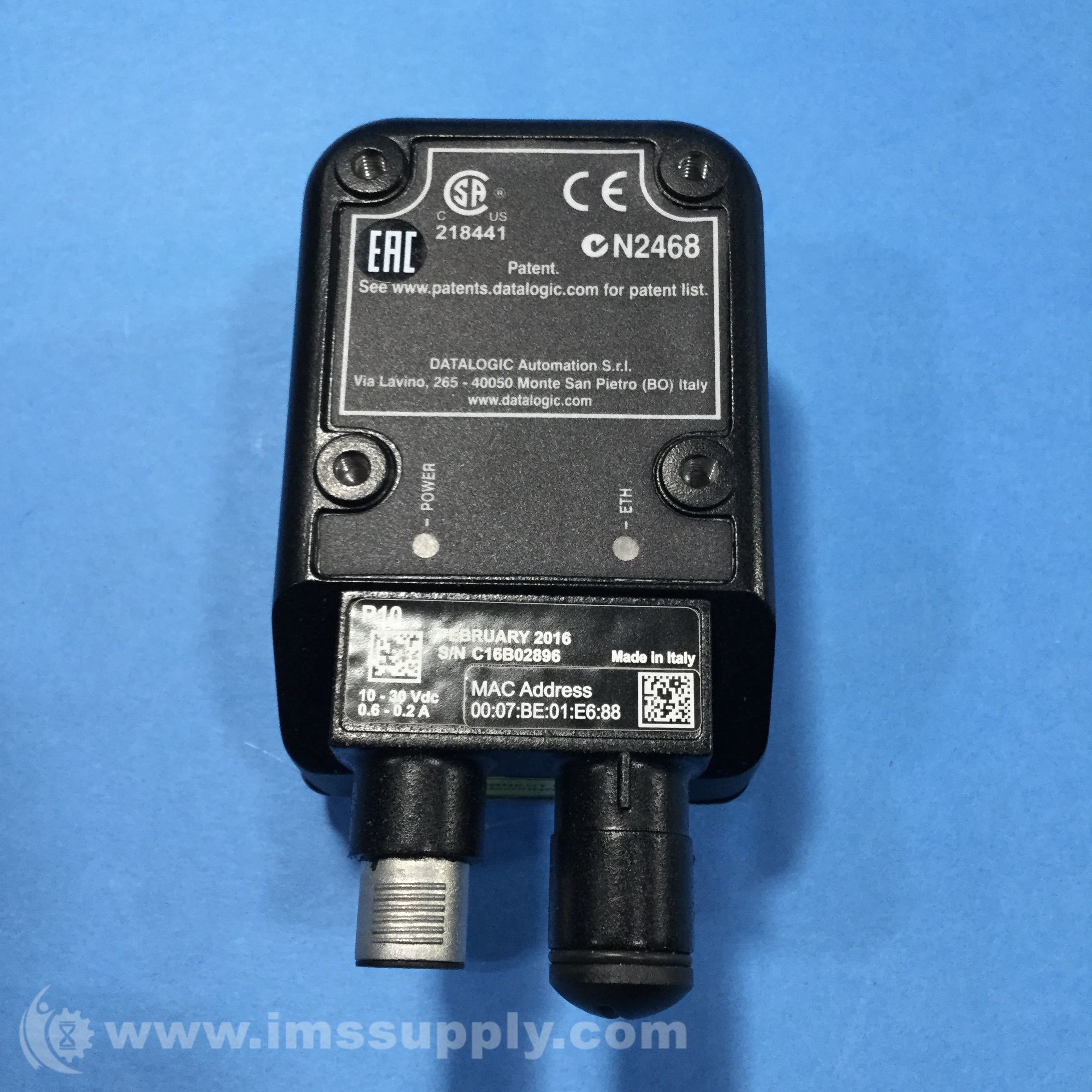 Datalogic 937700000 Grayscale Smart Camera 640 x 480 PX, 120 FPS - IMS ...