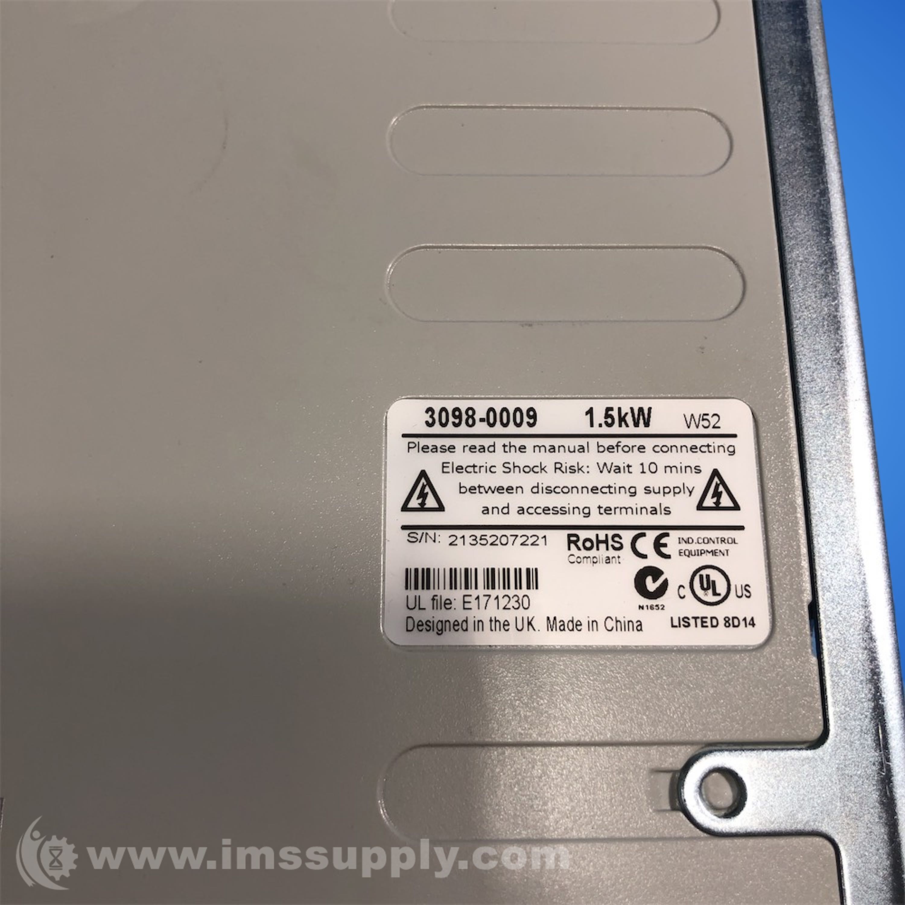 Emerson SP0405 Servo Drive 3098-0009 - IMS Supply