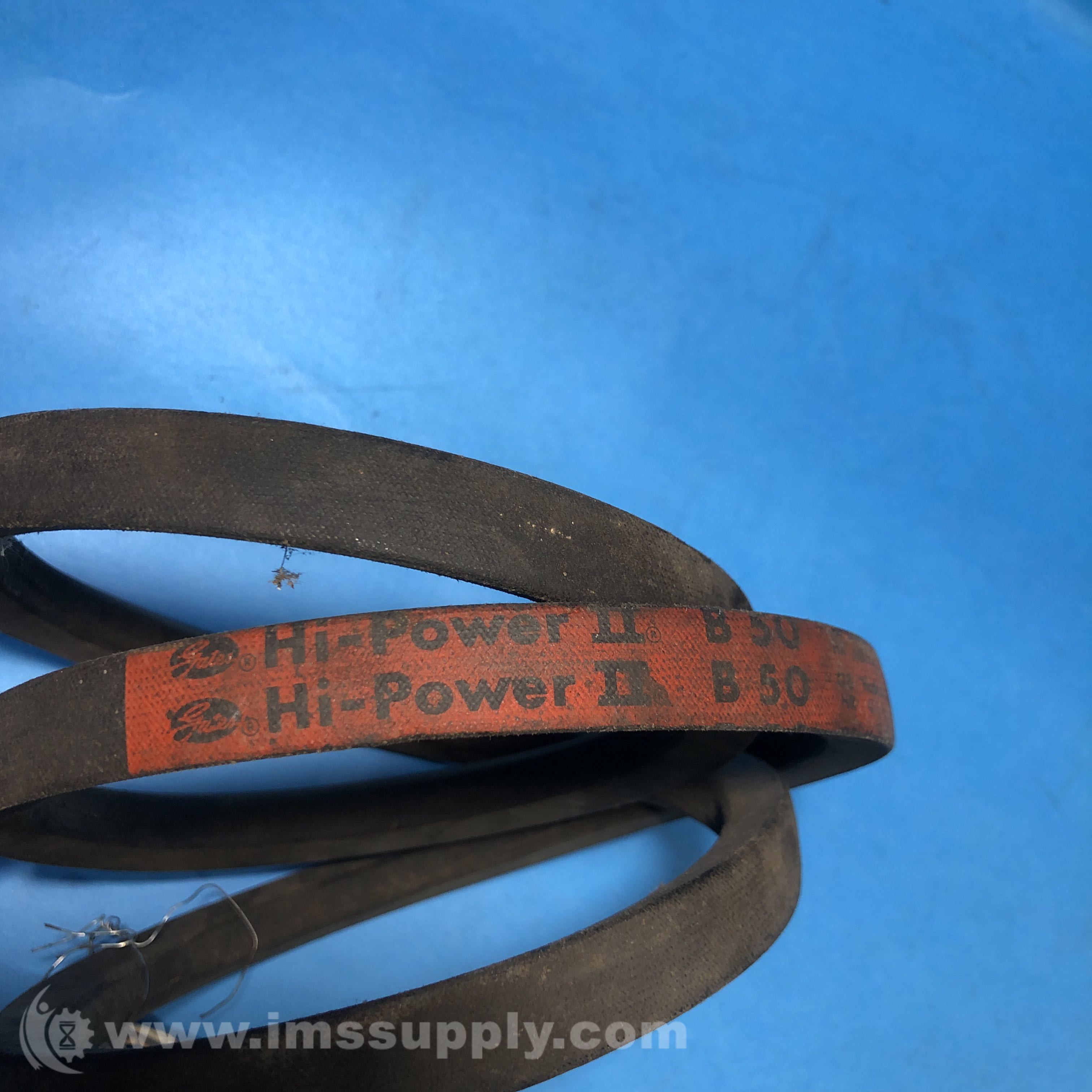Gates B50 Hi-Power II V Belt, B Section, 1 Band - IMS Supply